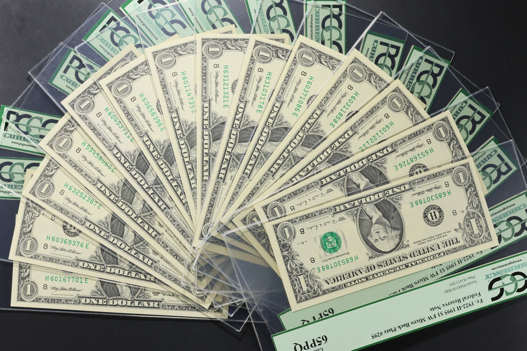 Fr. 1922-Hbpe (HE Block) 1995 $1 St. Louis Federal Reserve Notes ...