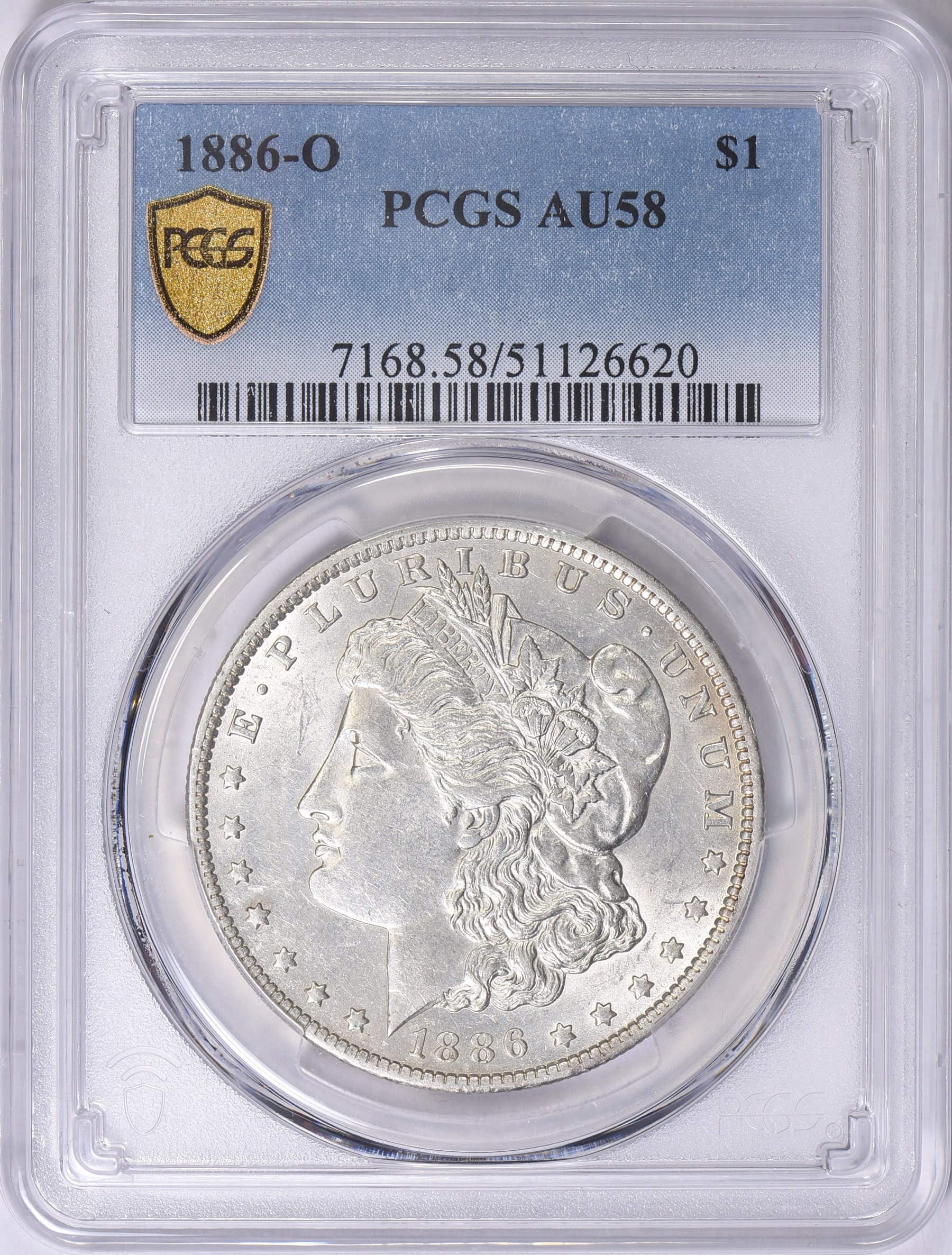 1886-O Morgan Silver Dollar PCGS AU-58 (Item 1765951) | GreatCollections Coin Auctions