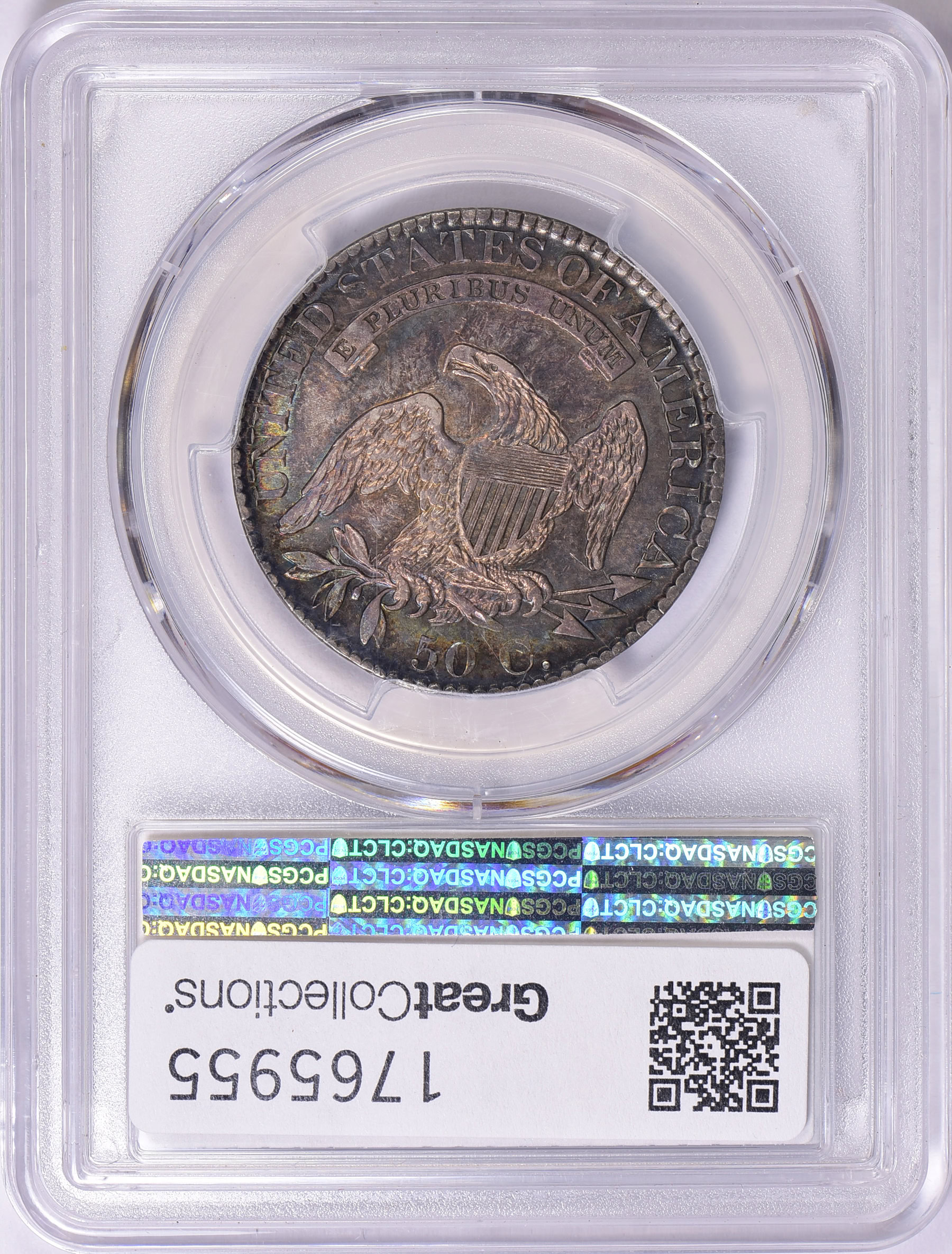 1826 Capped Bust Half Dollar PCGS AU-55 (Toned) (Item 1765955) | GreatCollections Coin Auctions