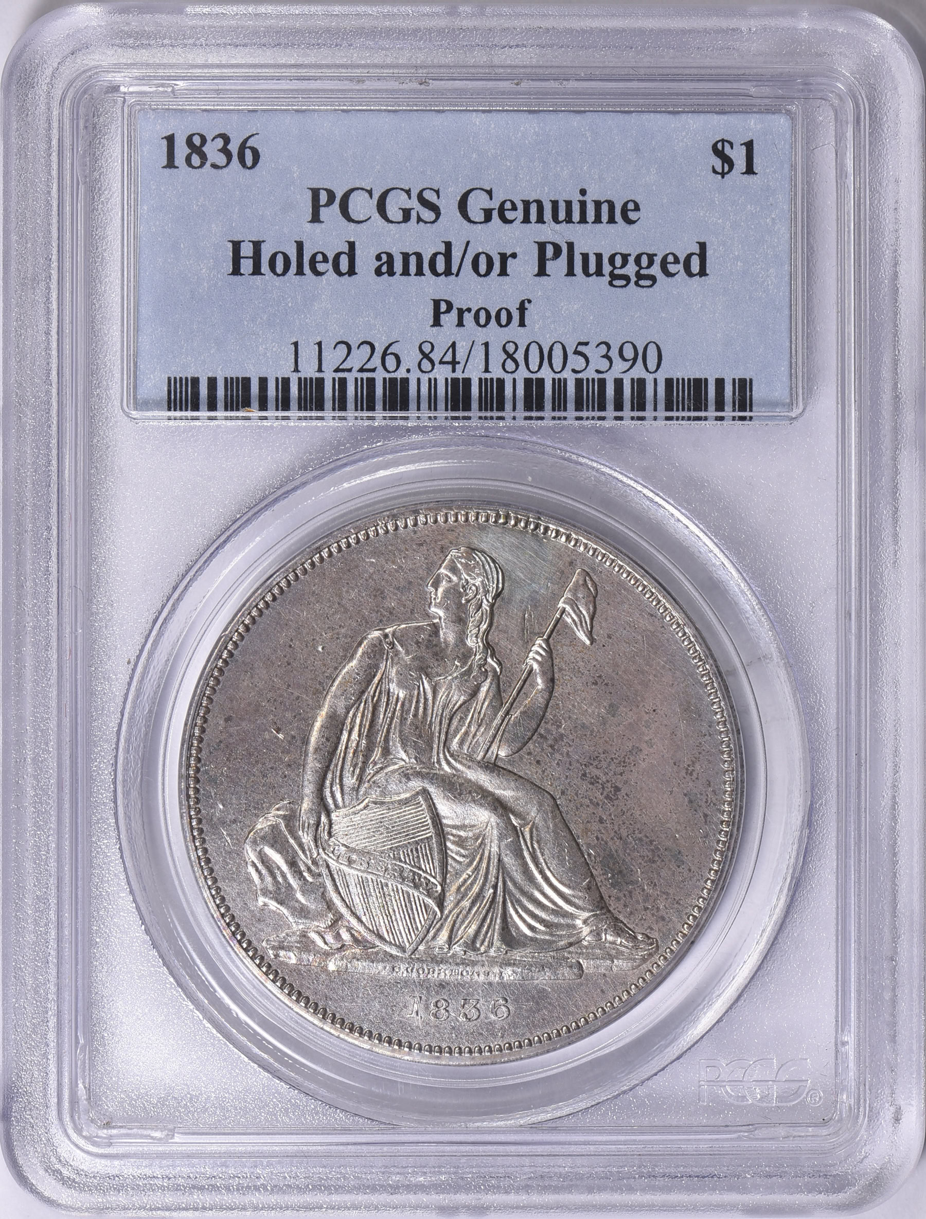 1836 Gobrecht Silver Dollar Original, Medal Alignment PCGS Proof ...