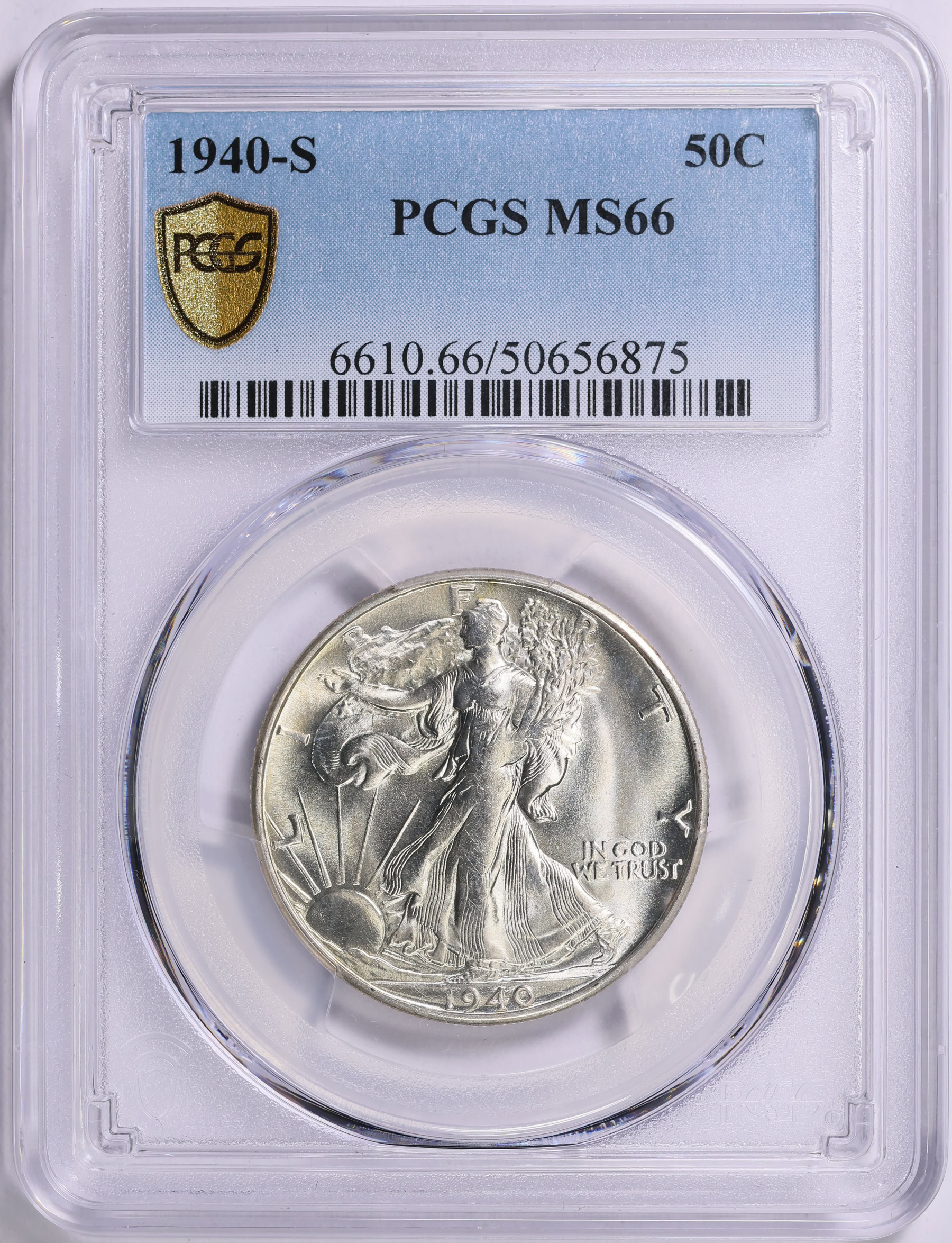 1940-S Walking Liberty Half Dollar PCGS MS-66 (Item 1766325) | GreatCollections Coin Auctions