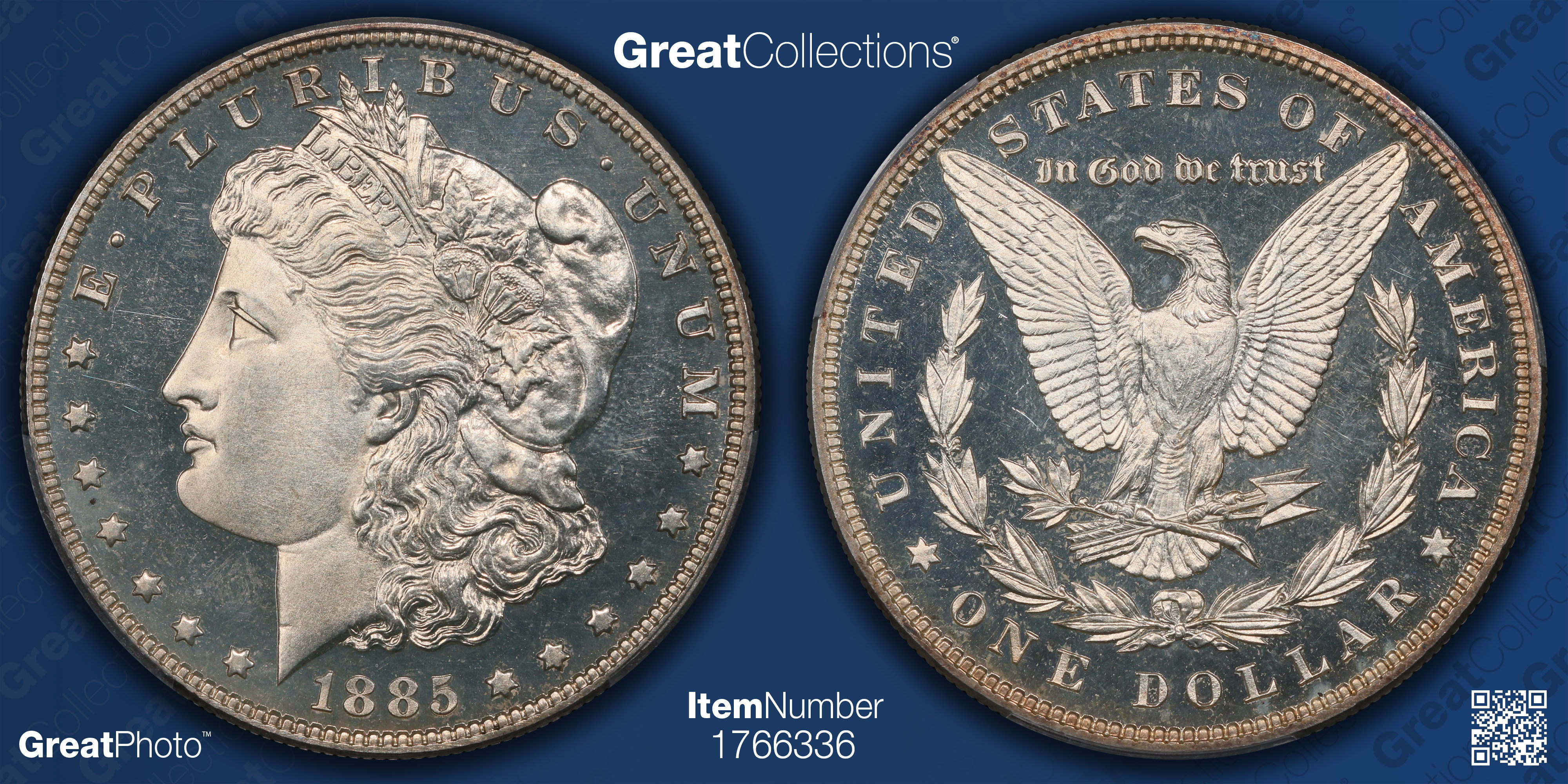 1885 Morgan Silver Dollar PCGS Proof-65 CAMEO (Item 1766336 ...