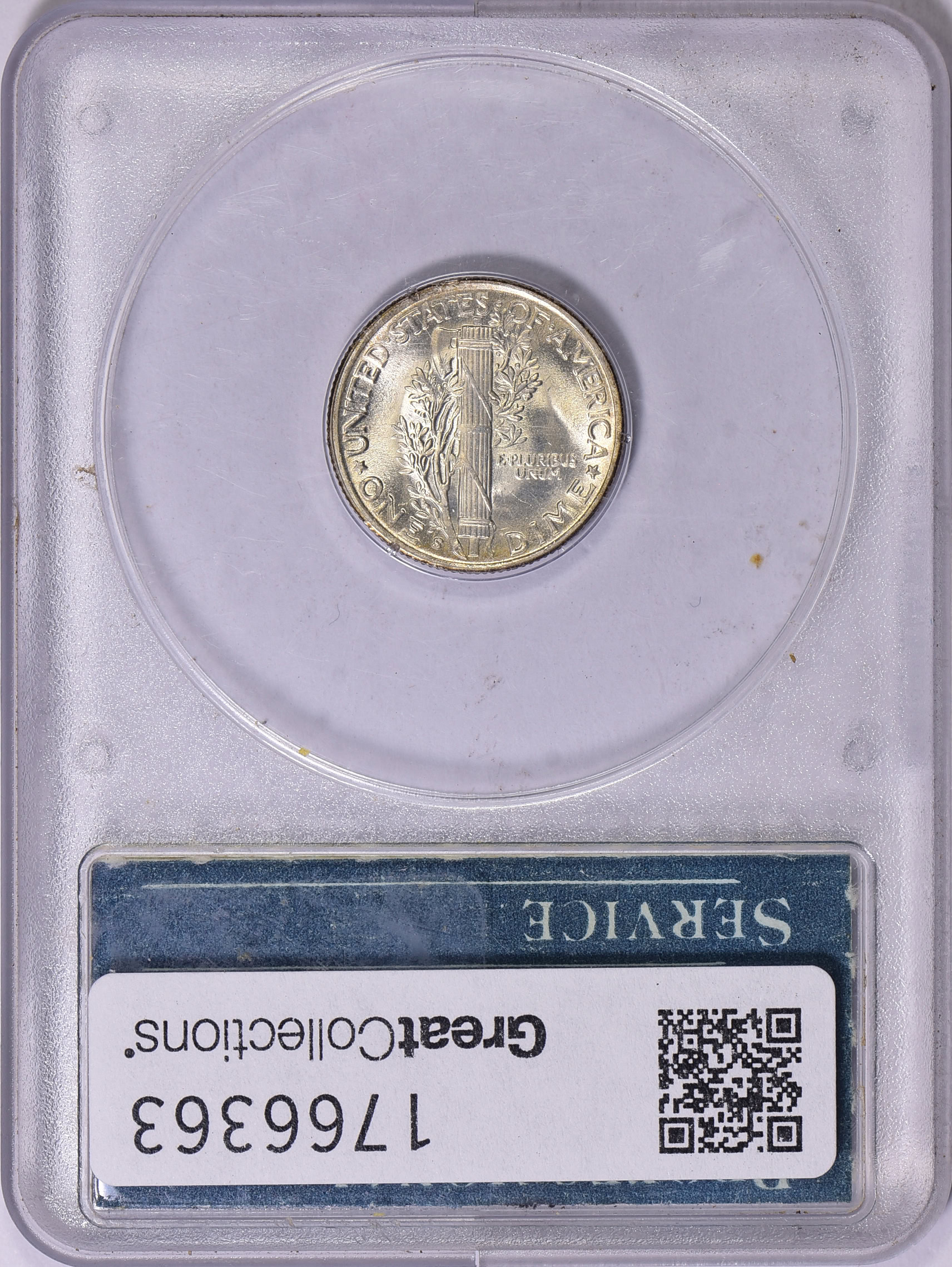 1945-S Mercury Dime PCGS MS-64 (CAC Green) OGH (1st Gen) (Item 1766363) | GreatCollections Coin ...