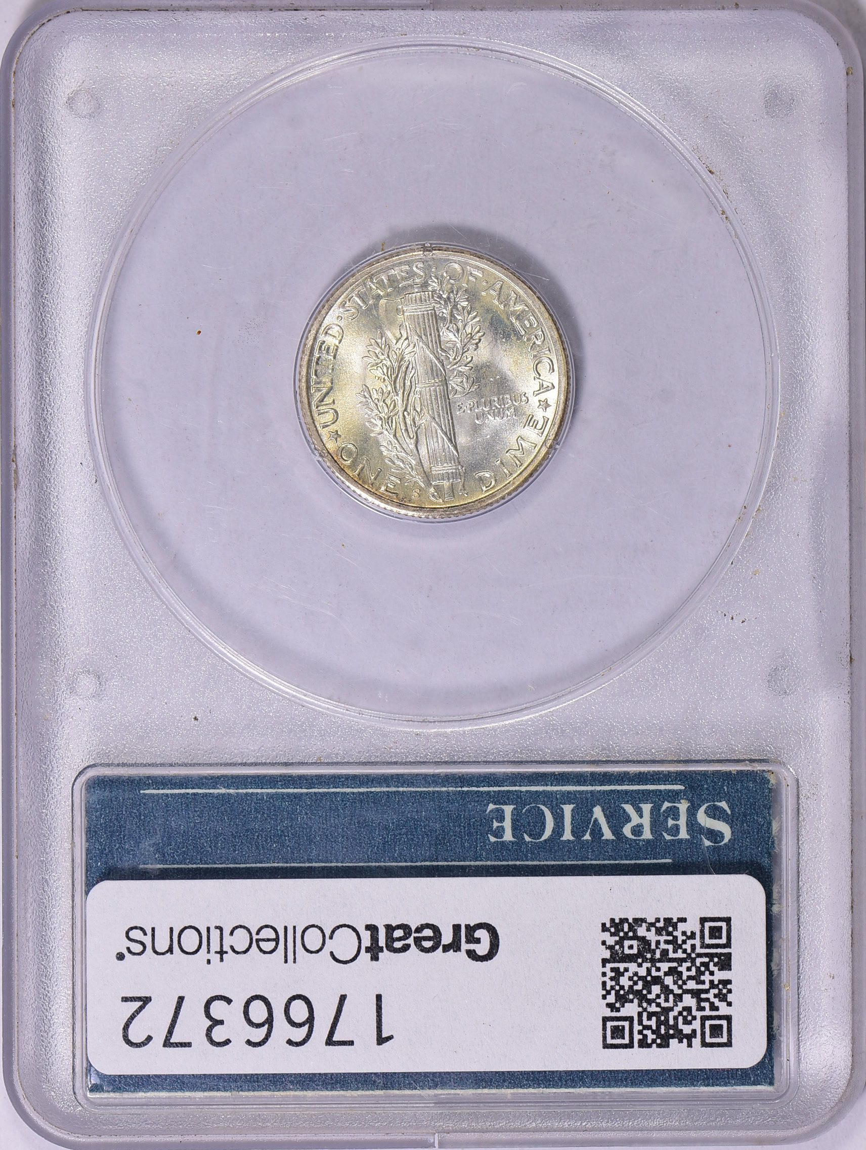 1945-S Mercury Dime PCGS MS-64 (CAC Green) OGH (1st Gen) (Item 1766372) | GreatCollections Coin ...