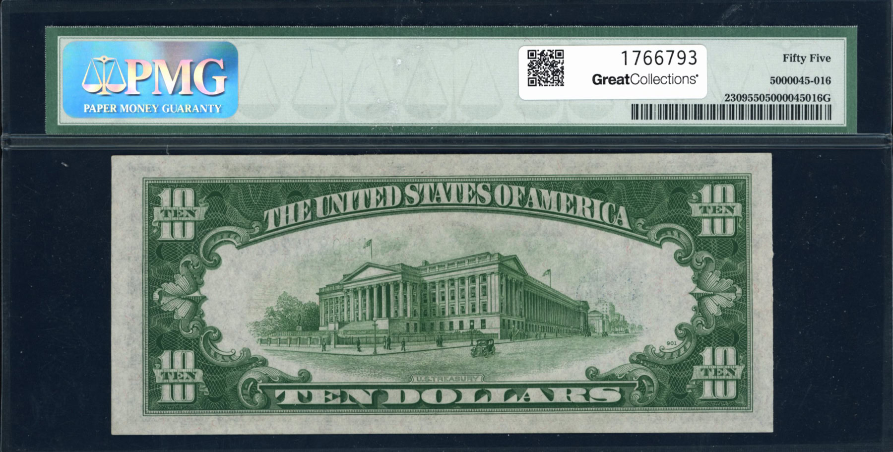 Fr. 2309 (BA Block) 1934A $10 N. Africa WWII Emergency Issue Note ...