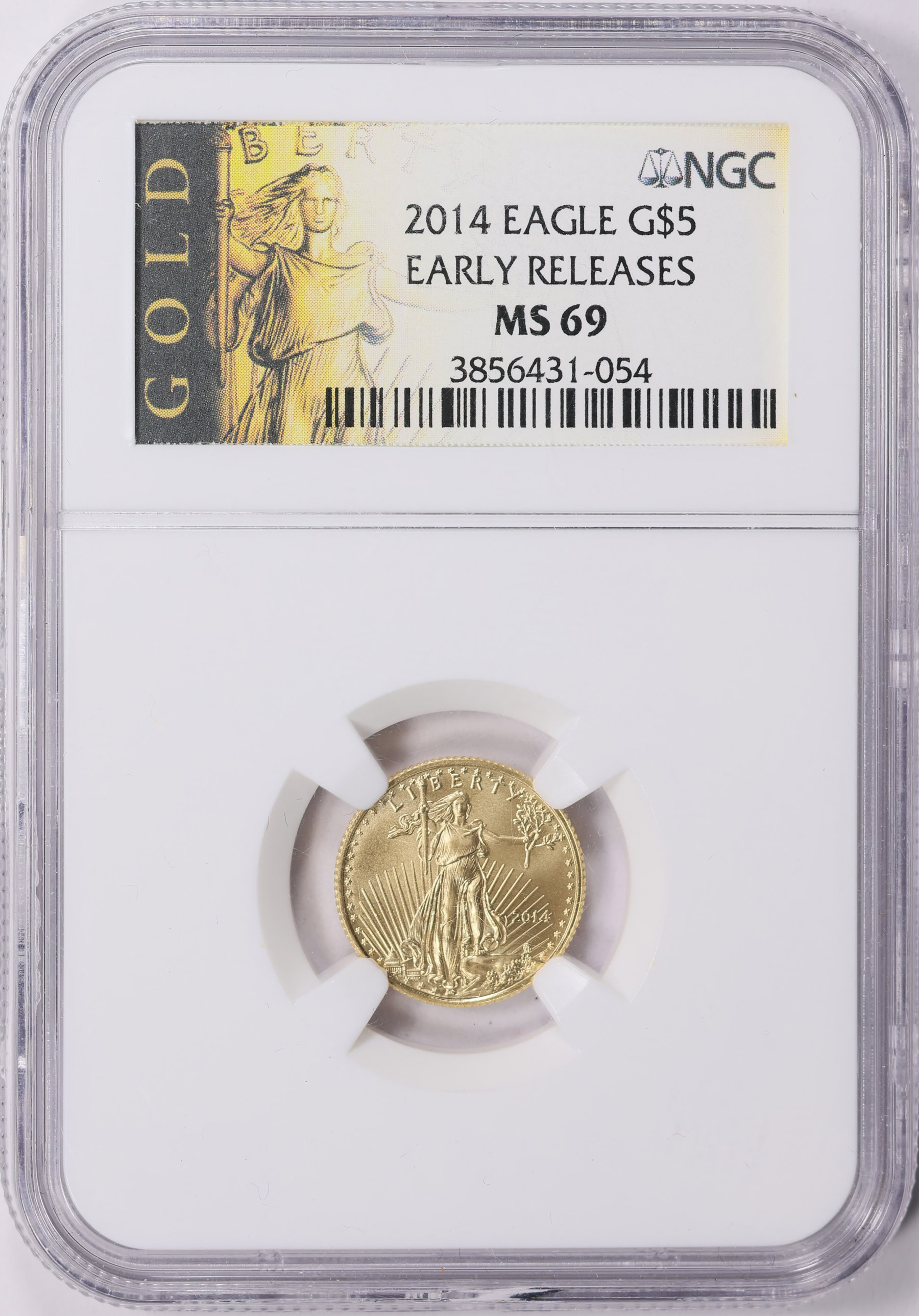 2014 $5 Tenth-Ounce Gold American Eagle Early Releases NGC MS-69 (Item 1767211 ...