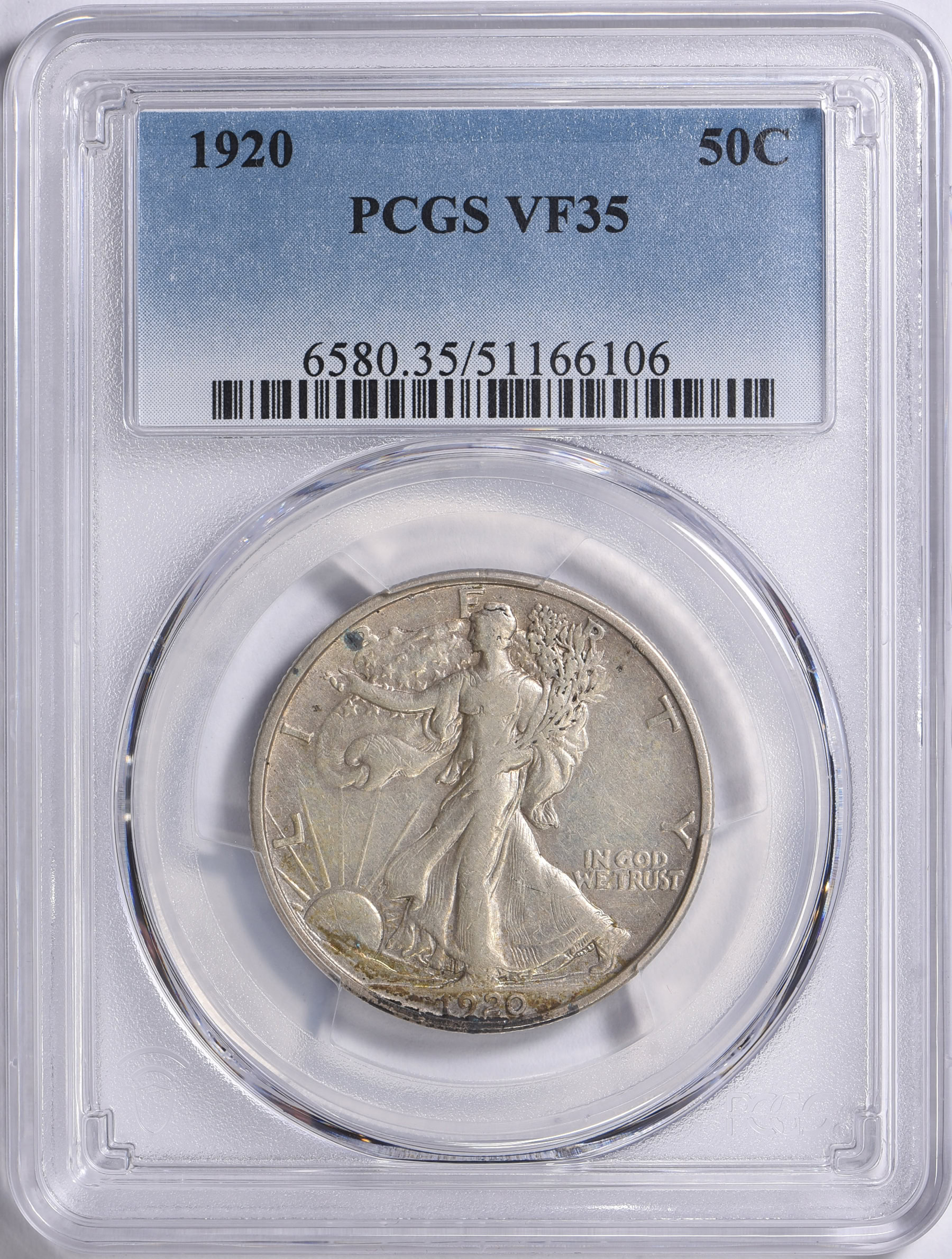 1920 Walking Liberty Half Dollar PCGS VF-35 (Item 1767307 ...
