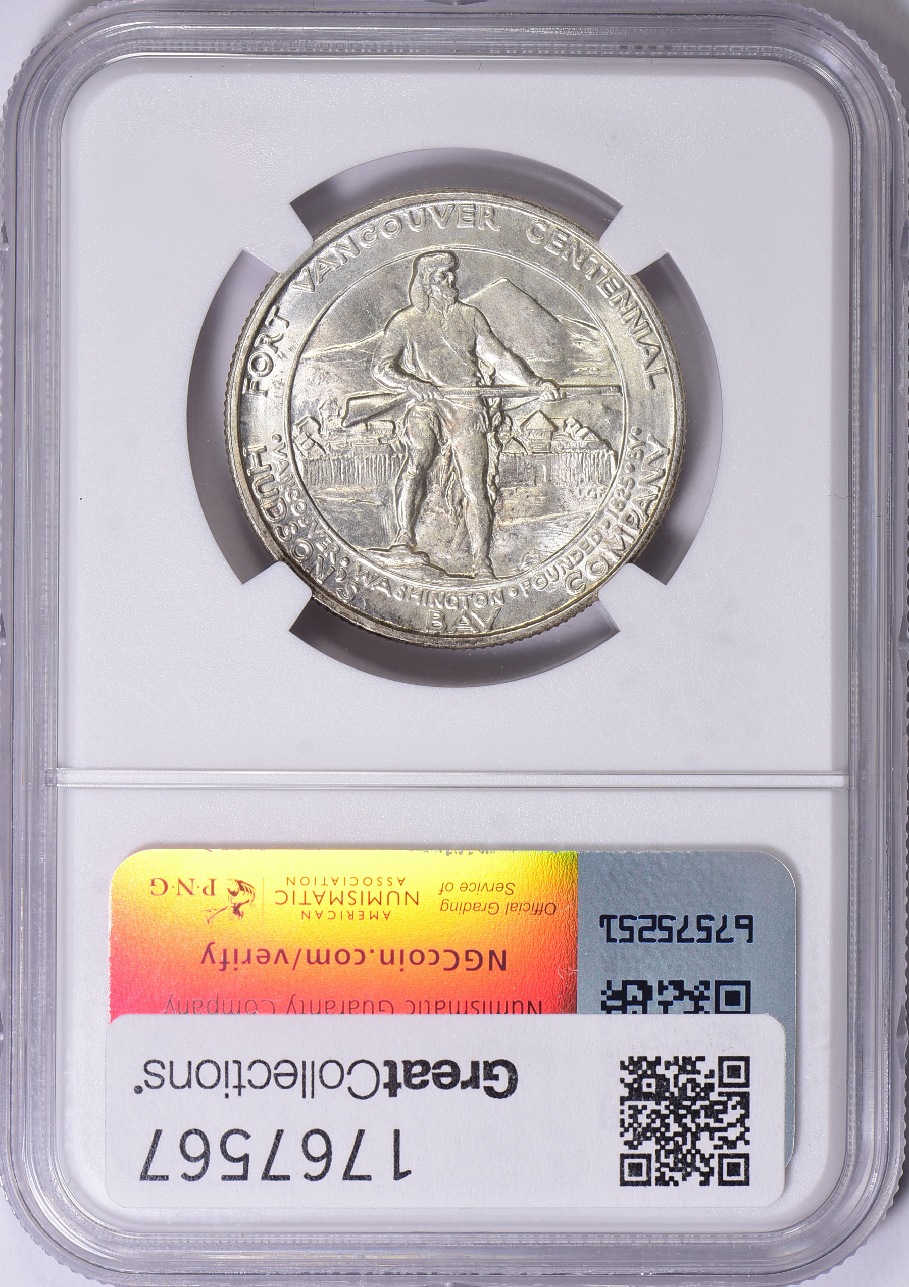 1925 Fort Vancouver Centennial Half Dollar NGC MS-66 (Item 1767567 ...