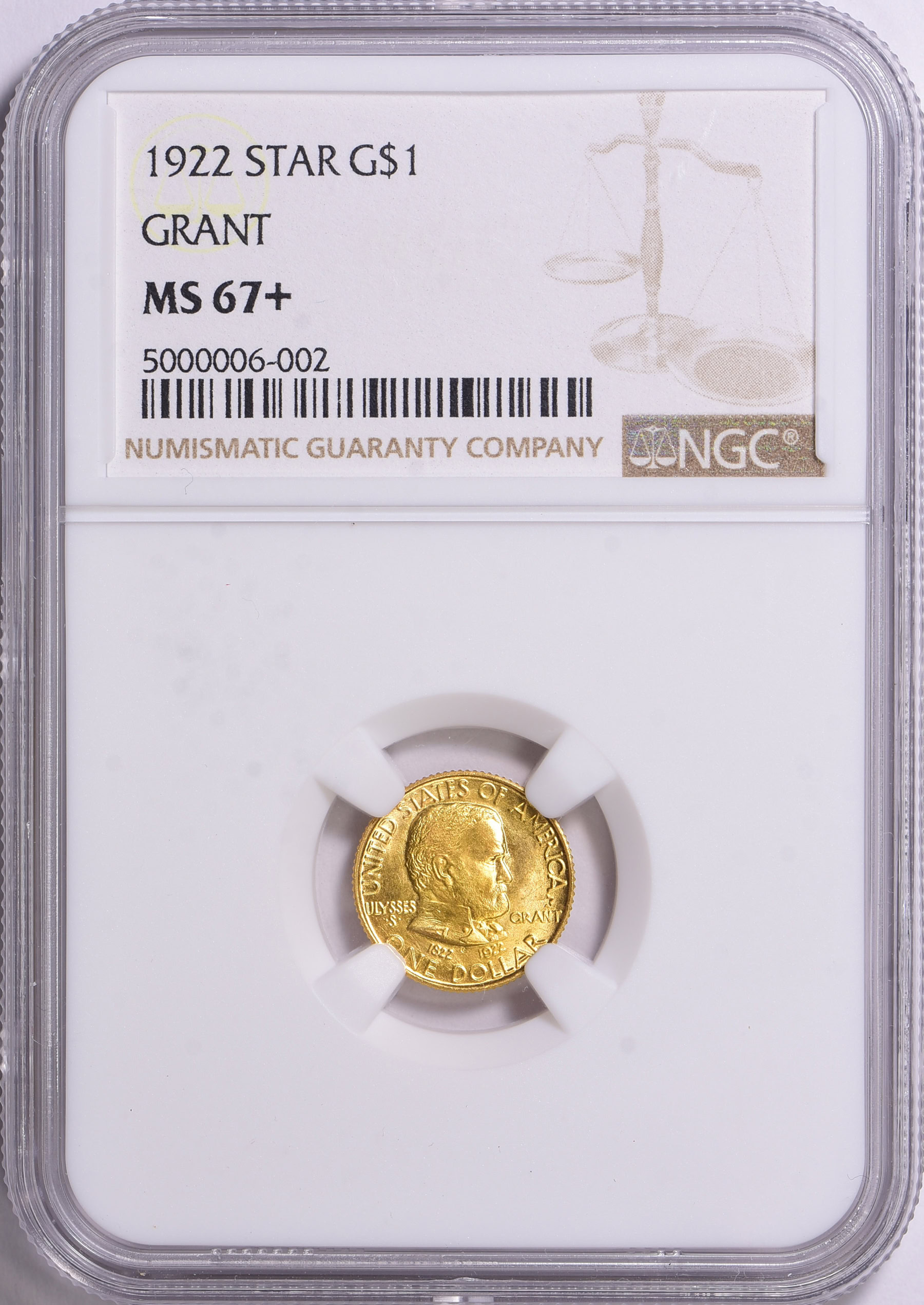 1922 Grant Gold Dollar Star NGC MS-67+ (Item 1767570 ...