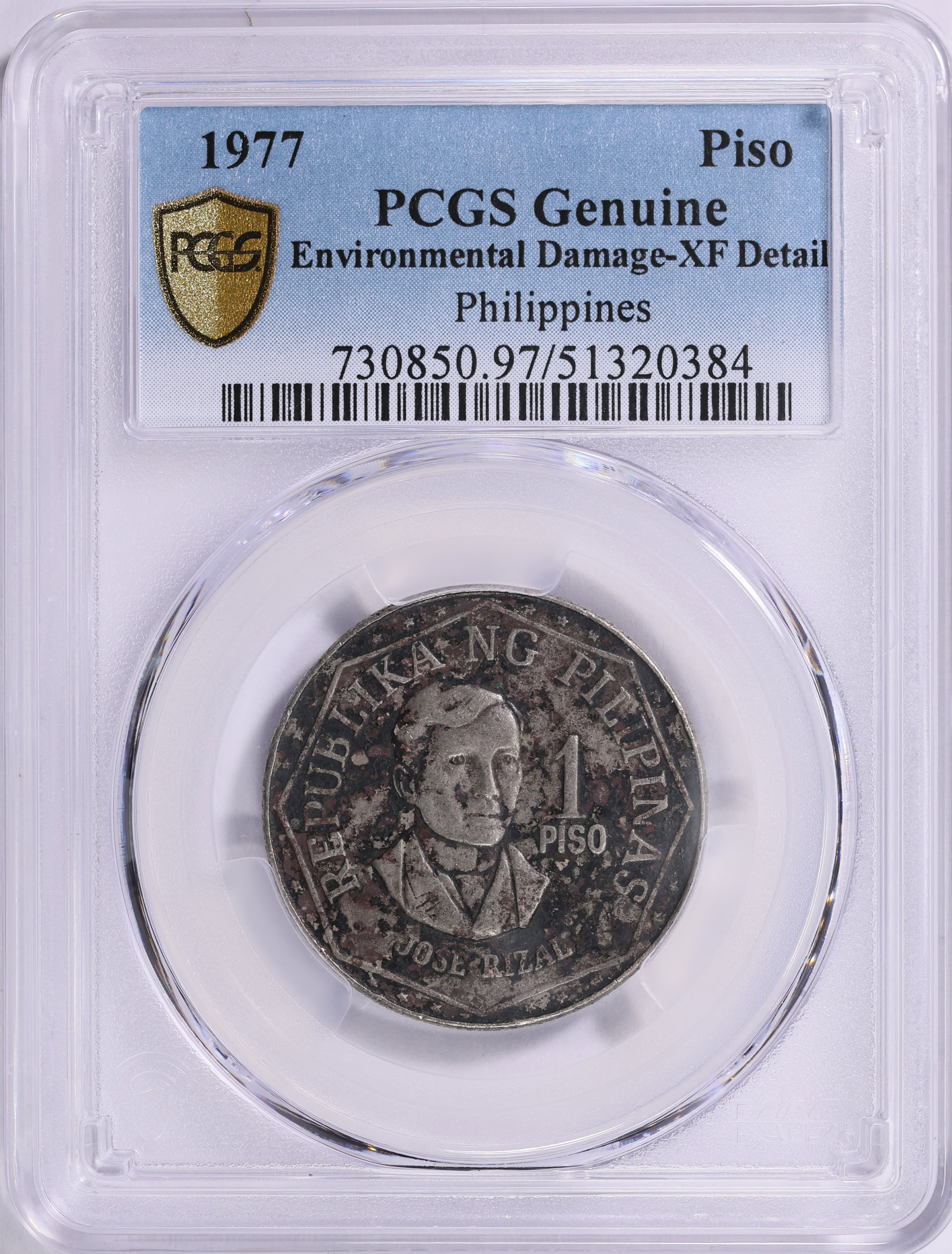 1977 Philippines PCGS Genuine XF Details (Item 1767591) | GreatCollections Coin Auctions