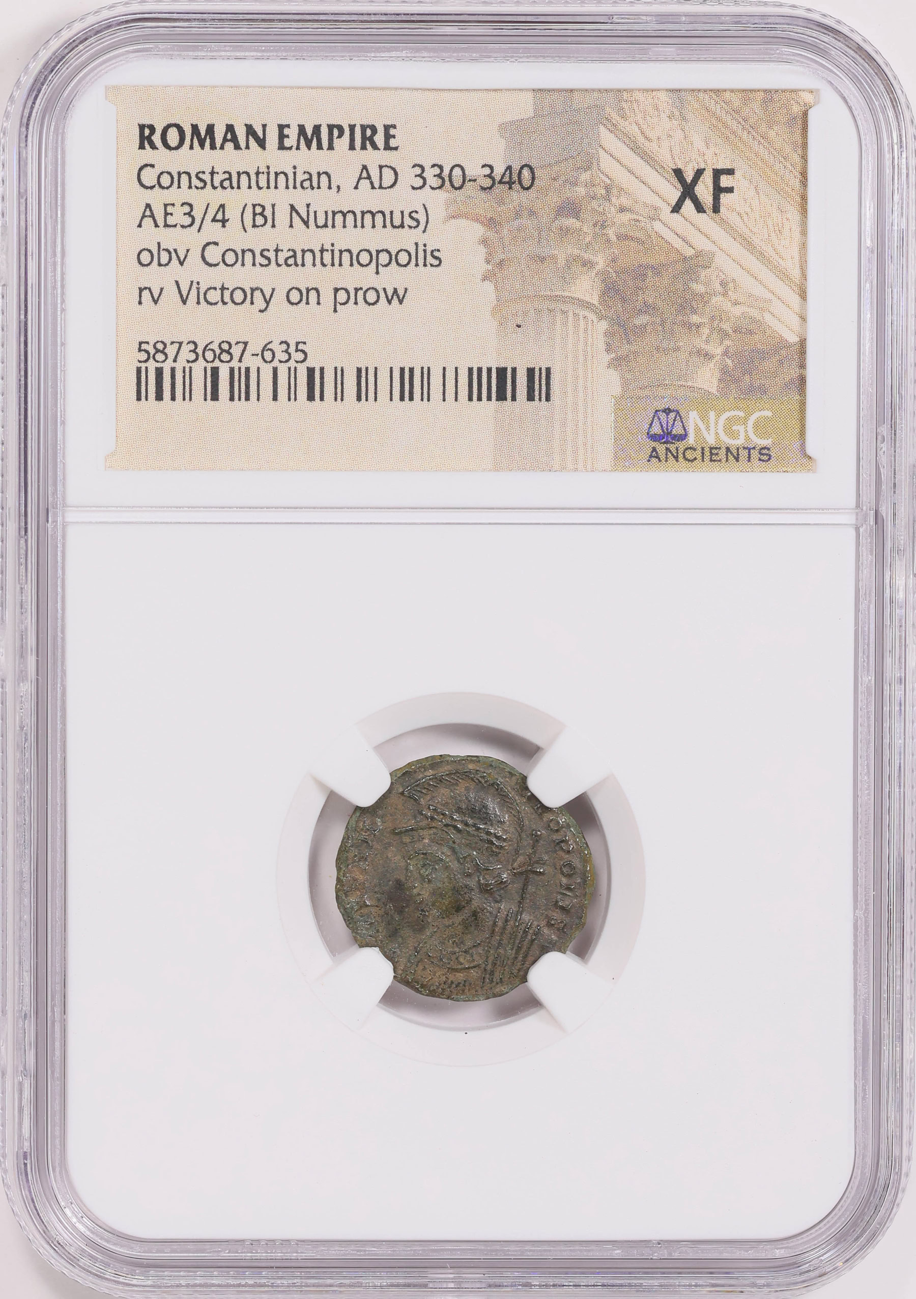 Ancient Roman Empire, Constantinian (A.D. 330-340) AE3/4 (BI Nummus ...