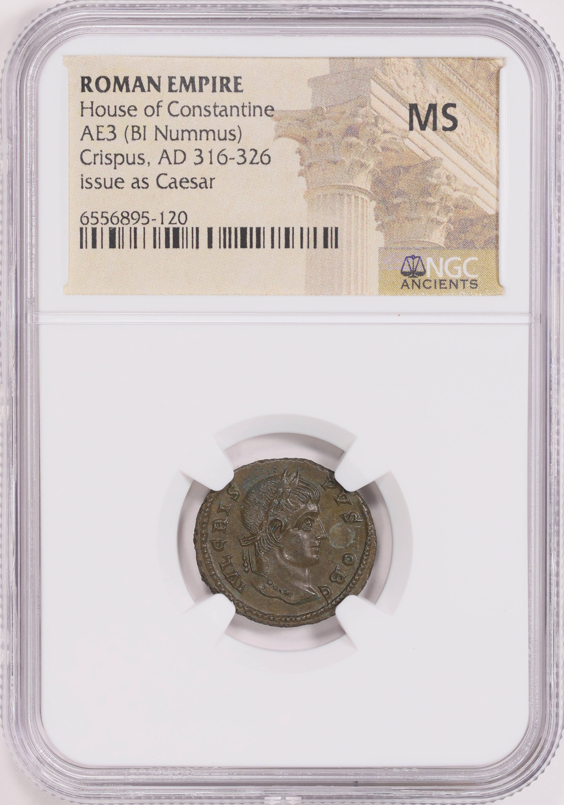 Ancient Roman Empire, Crispus as Caesar (A.D. 316-326) c.A.D. 321-324 ...