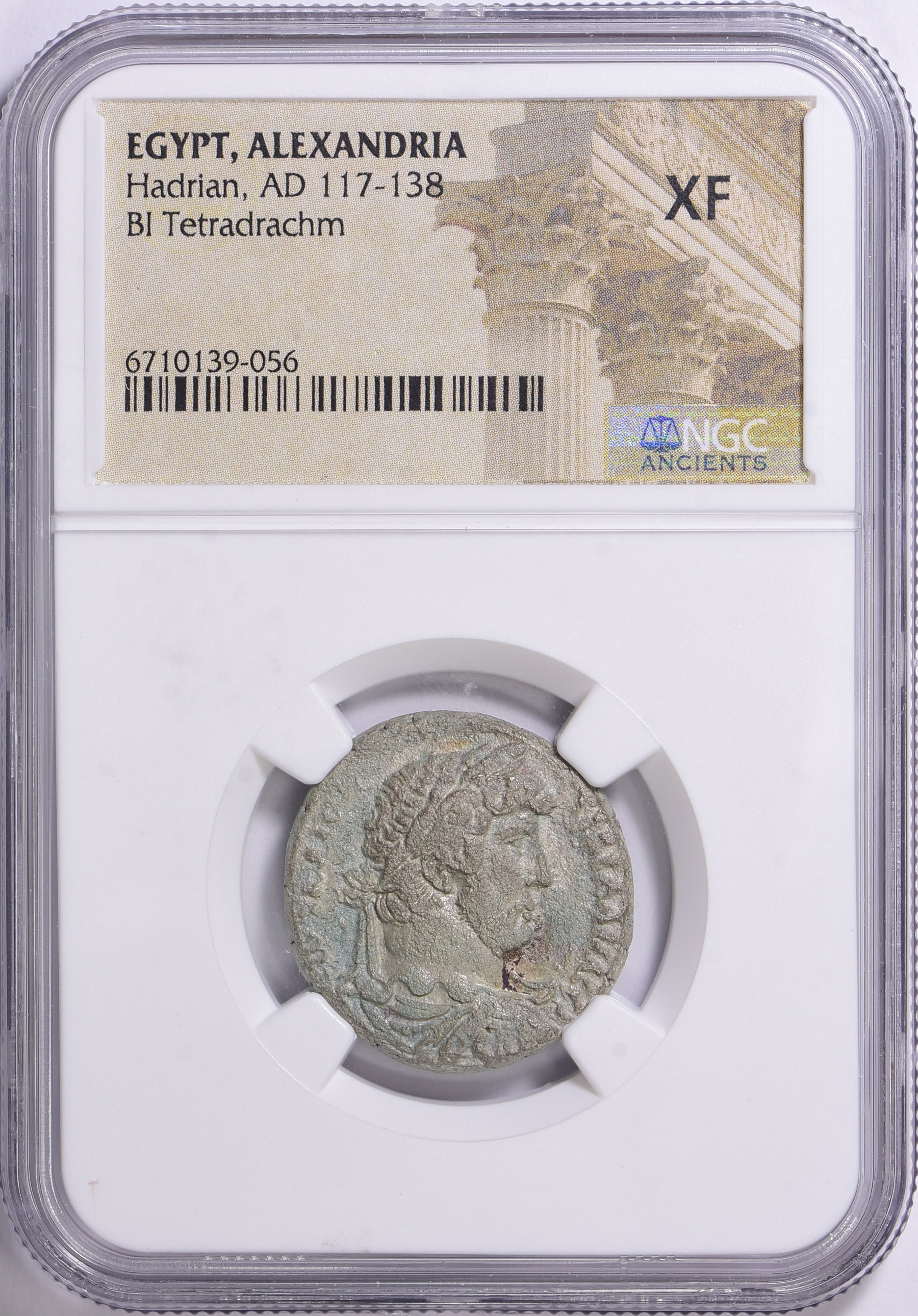 Ancient Roman Empire, Provincial Egypt. Hadrian (A.D. 117-138) Year 17 ...