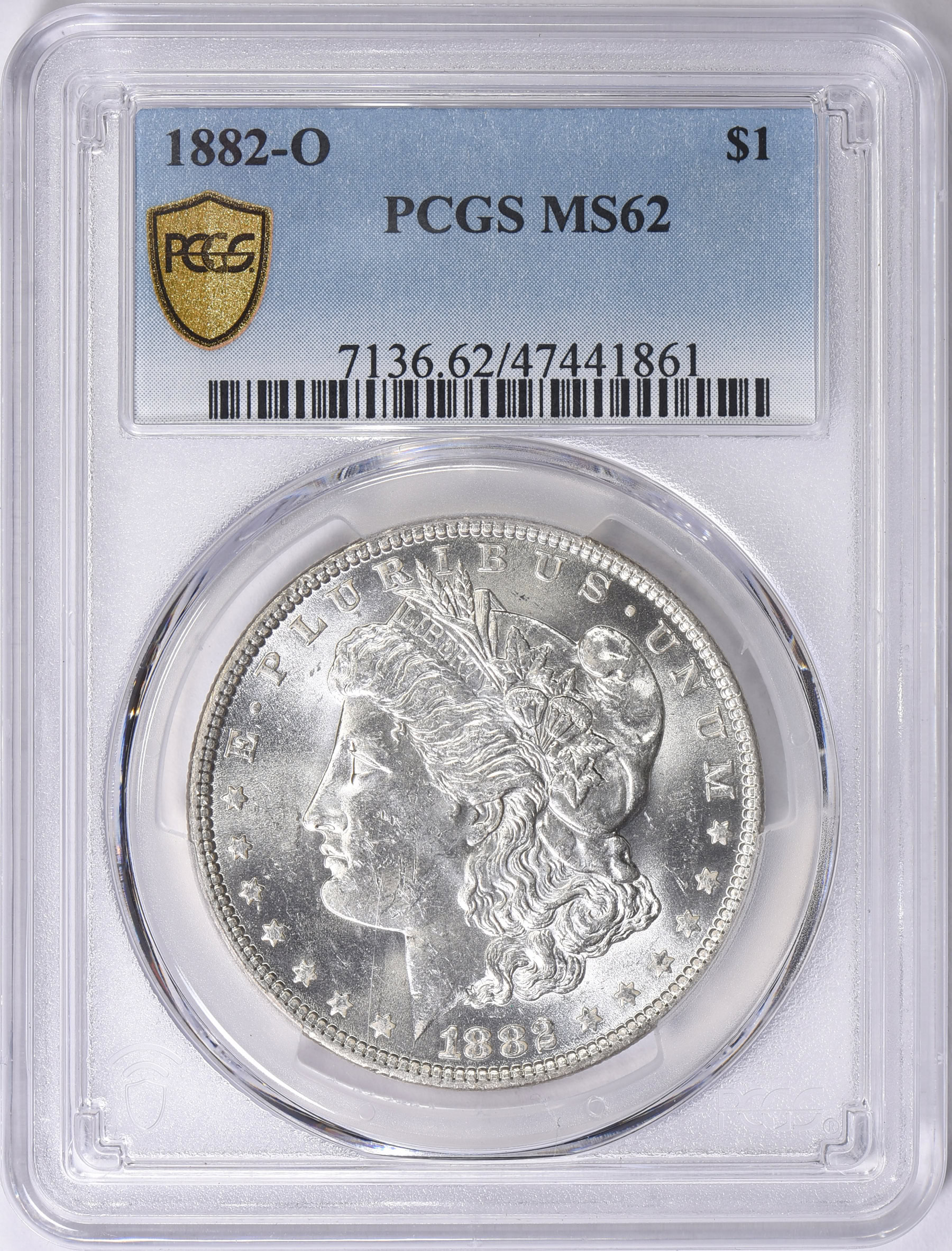 1882-O Morgan Silver Dollar PCGS MS-62 (Item 1768149) | GreatCollections Coin Auctions