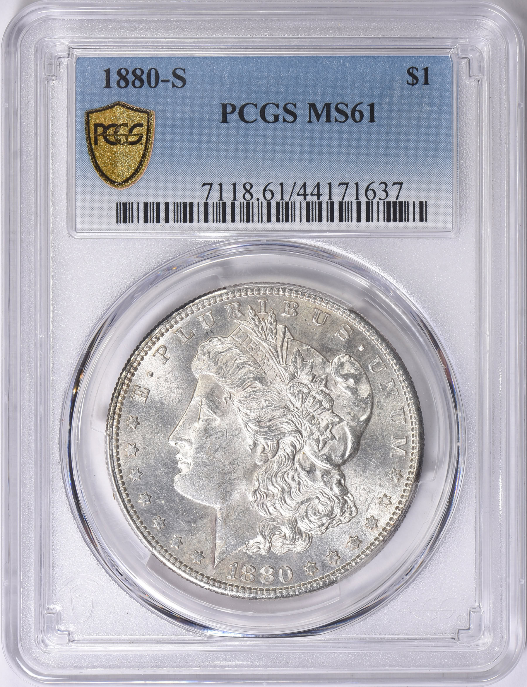 1880-S Morgan Silver Dollar PCGS MS-61 (Item 1768163) | GreatCollections Coin Auctions