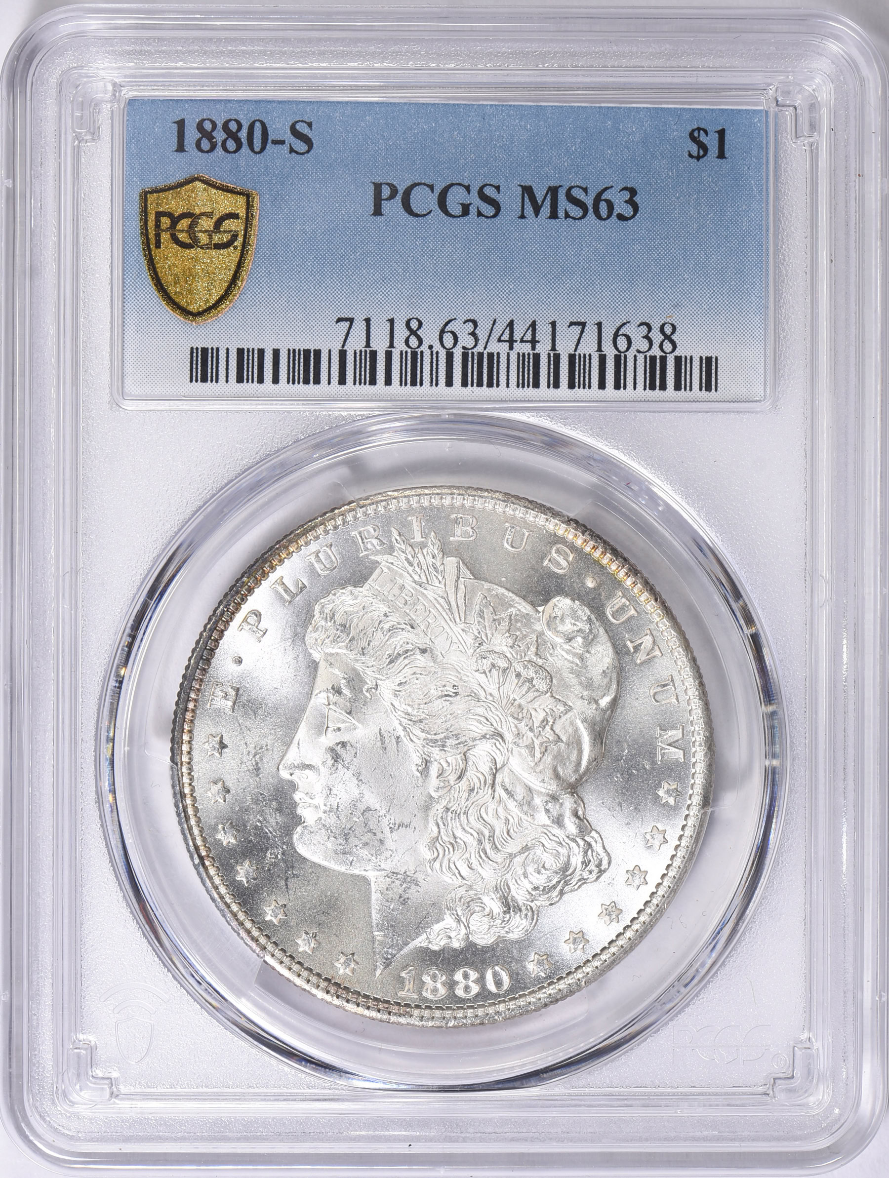 1880-S Morgan Silver Dollar PCGS MS-63 (Item 1768164) | GreatCollections Coin Auctions