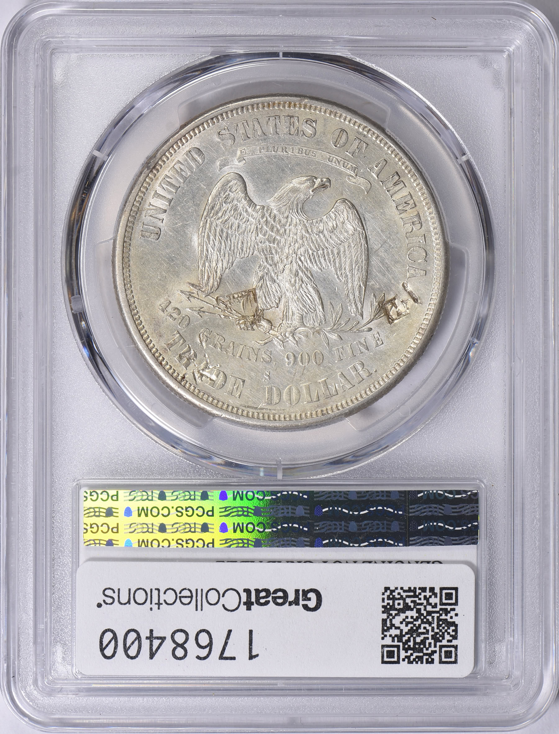 1874-S Trade Silver Dollar Chop Mark PCGS Genuine AU Details (Item ...
