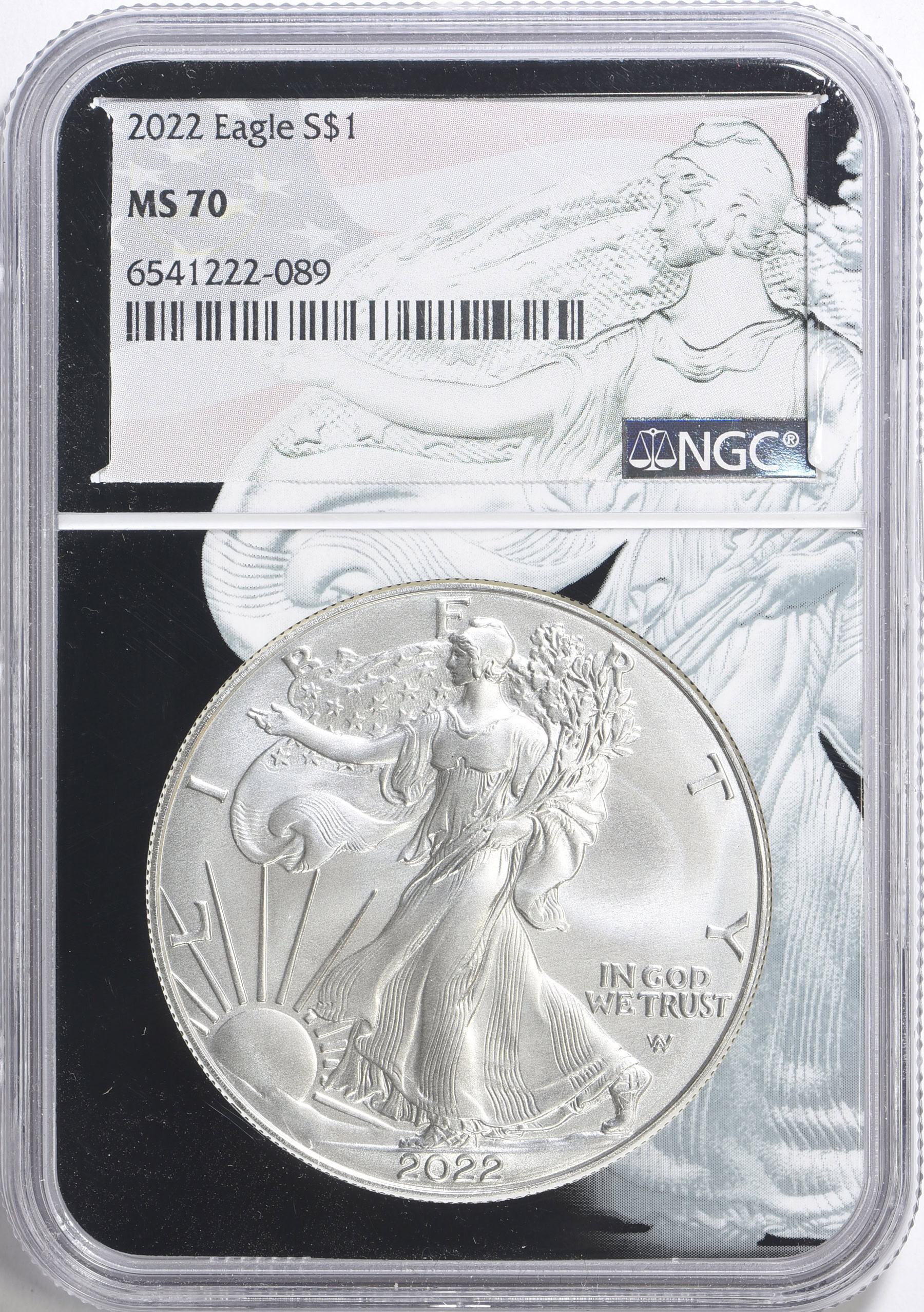 2022 $1 Silver Eagle NGC MS-70 (Silver Eagle Frame Holder) (Item ...
