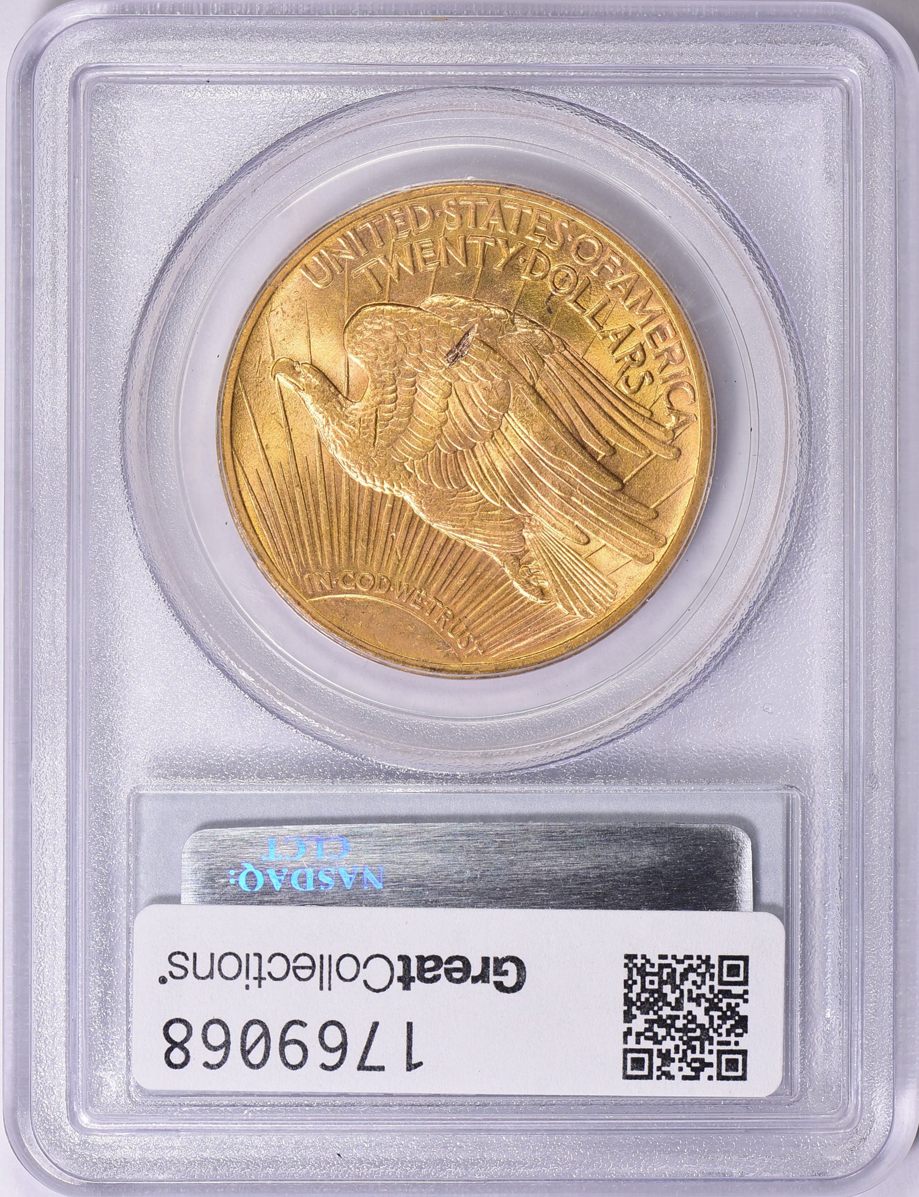 Mint Error 1914-S Saint-Gaudens Gold Double Eagle Minor Lamination ...