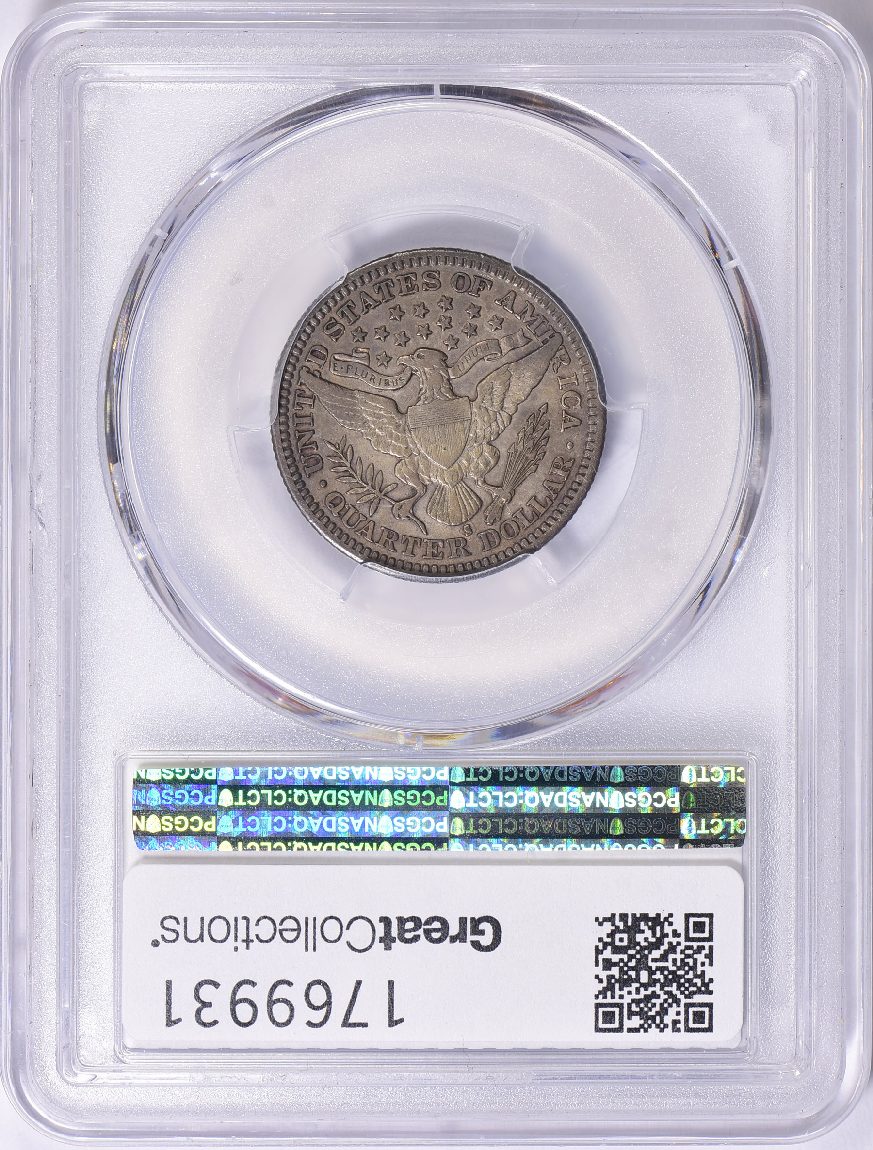 1901-S Barber Quarter PCGS VF-25 (Item 1769931) | GreatCollections Coin Auctions