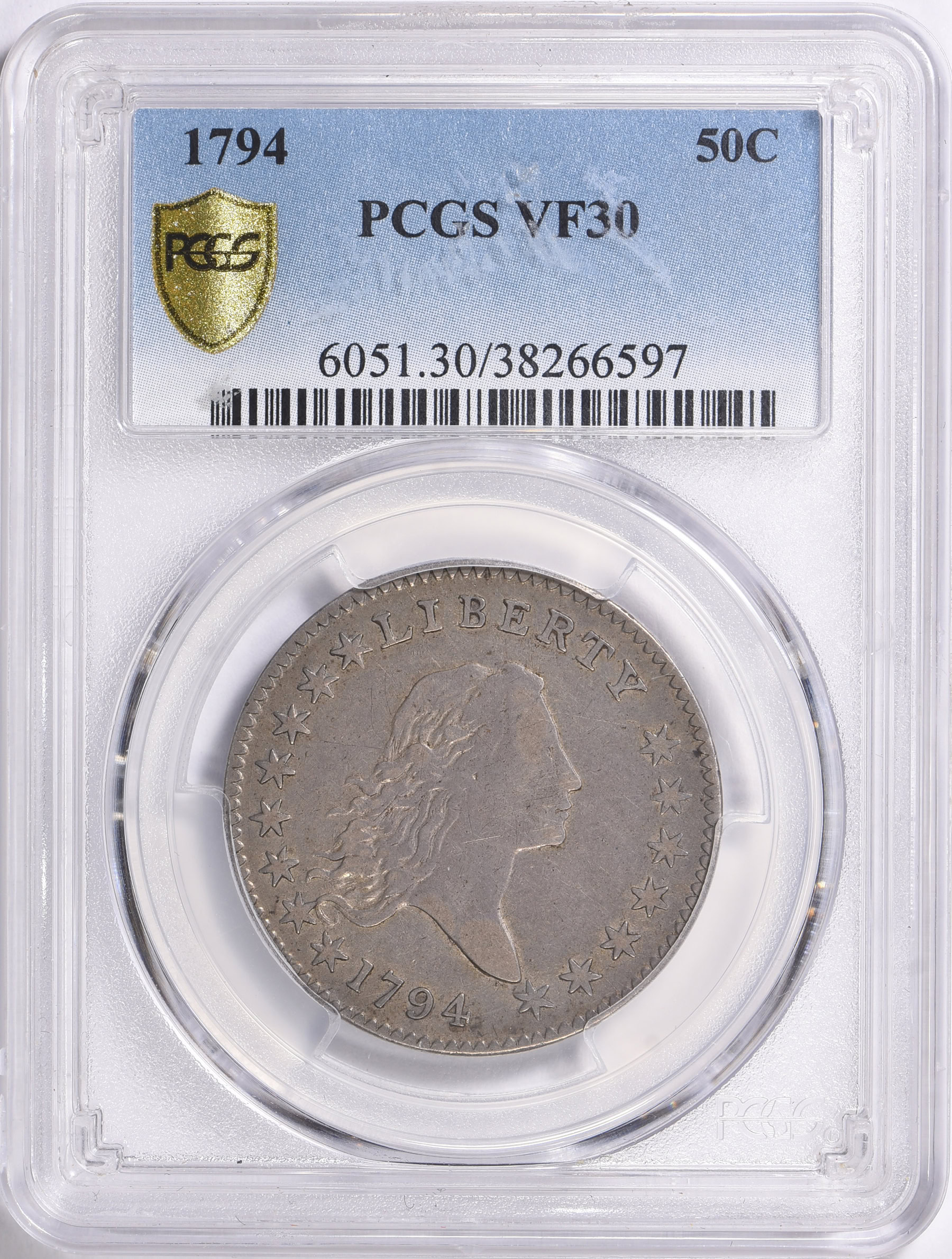 1794 Flowing Hair Half Dollar PCGS VF-30 (Item 1769953 ...