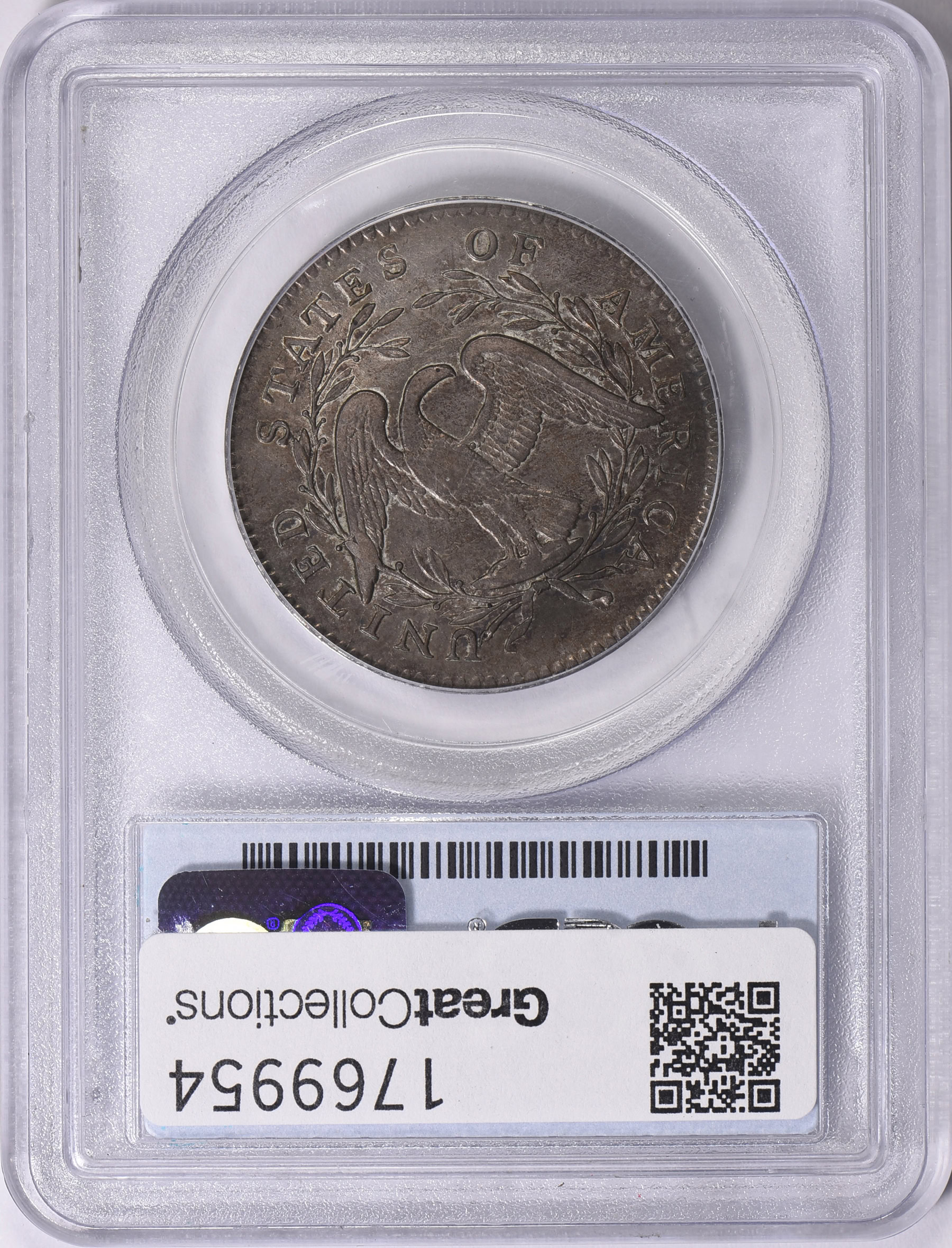 1795 Flowing Hair Half Dollar PCGS AU-53 (CAC Green) (Item 1769954) | GreatCollections Coin Auctions