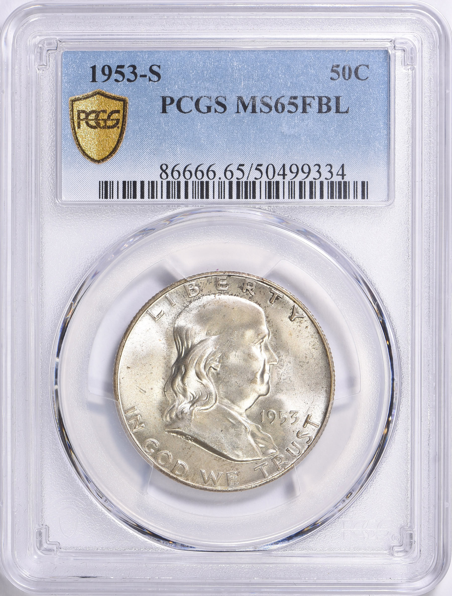 1953-S Franklin Half Dollar PCGS MS-65 FBL (Item 1769983 ...