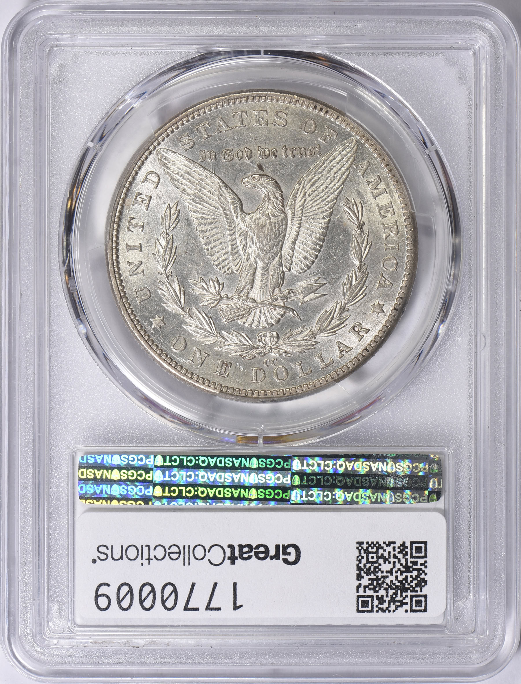 1889-CC Morgan Silver Dollar PCGS AU-53 (Item 1770009) | GreatCollections Coin Auctions