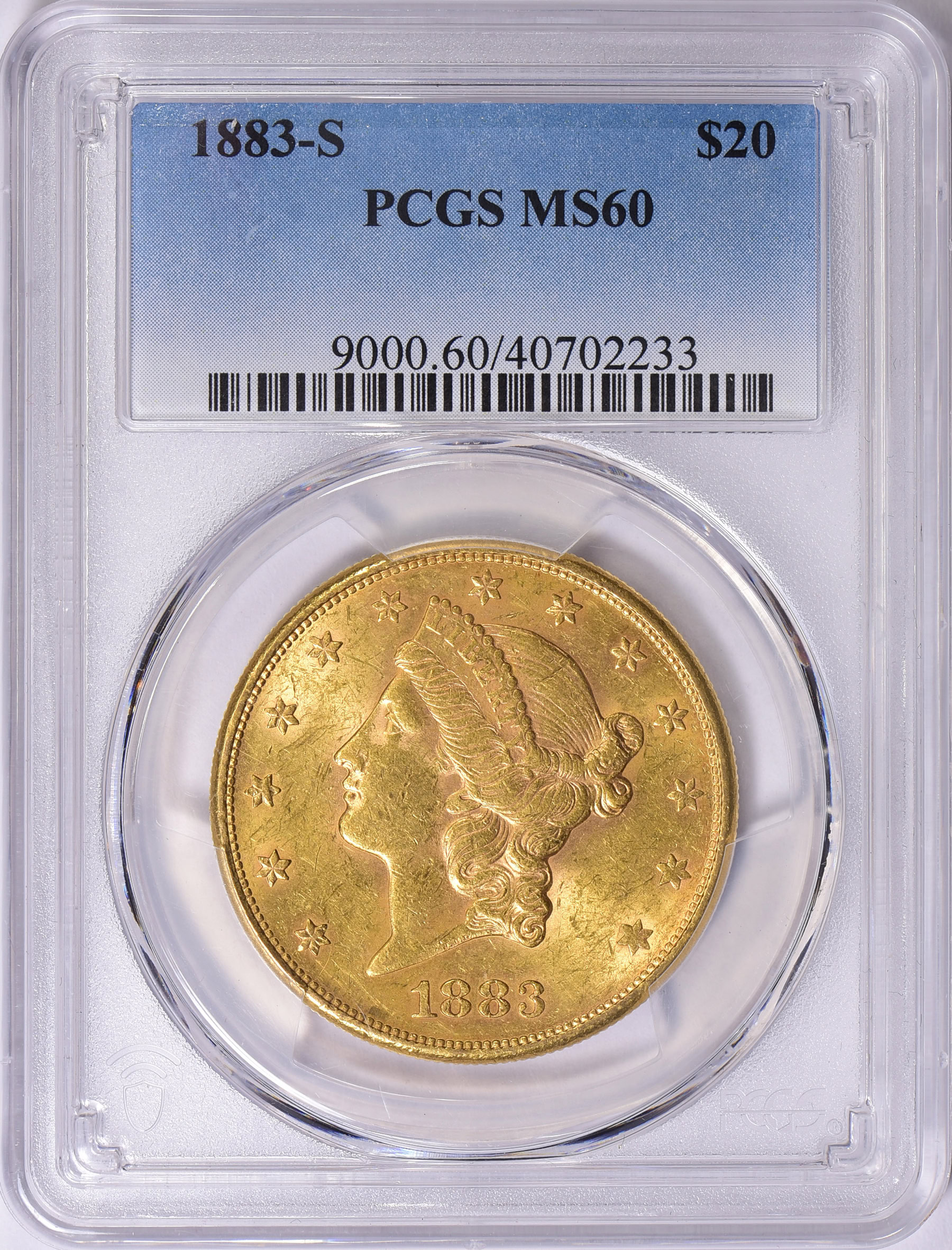 1883-S Liberty Gold Double Eagle PCGS MS-60 (Item 1770053) | GreatCollections Coin Auctions
