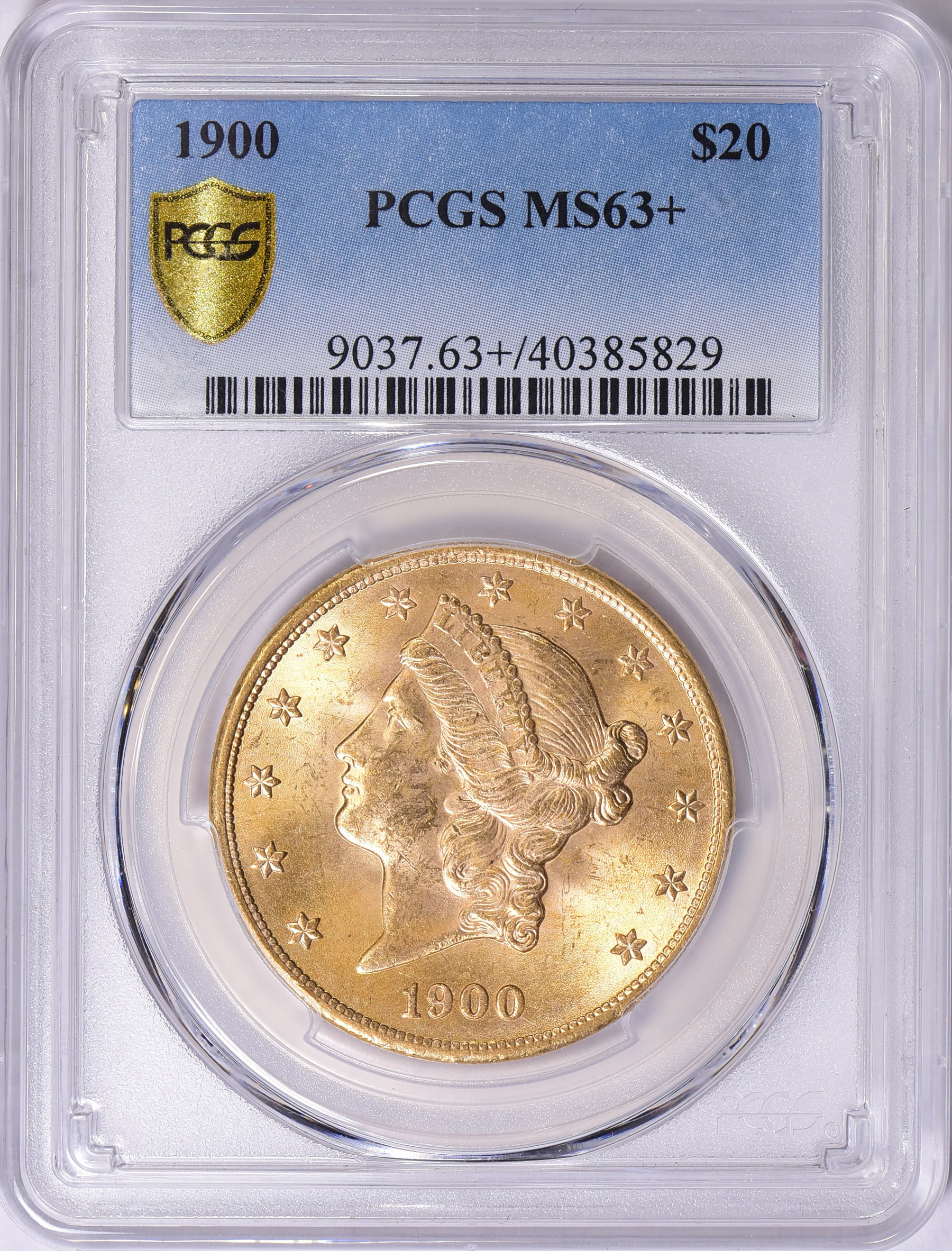 1900 Liberty Gold Double Eagle PCGS MS-63+ (Item 1770055) | GreatCollections Coin Auctions
