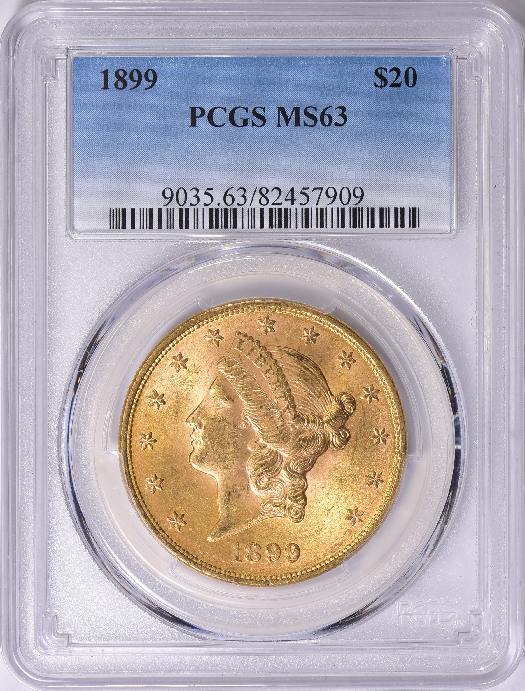 1899 Liberty Gold Double Eagle PCGS MS-63 (Item 1770056) | GreatCollections Coin Auctions