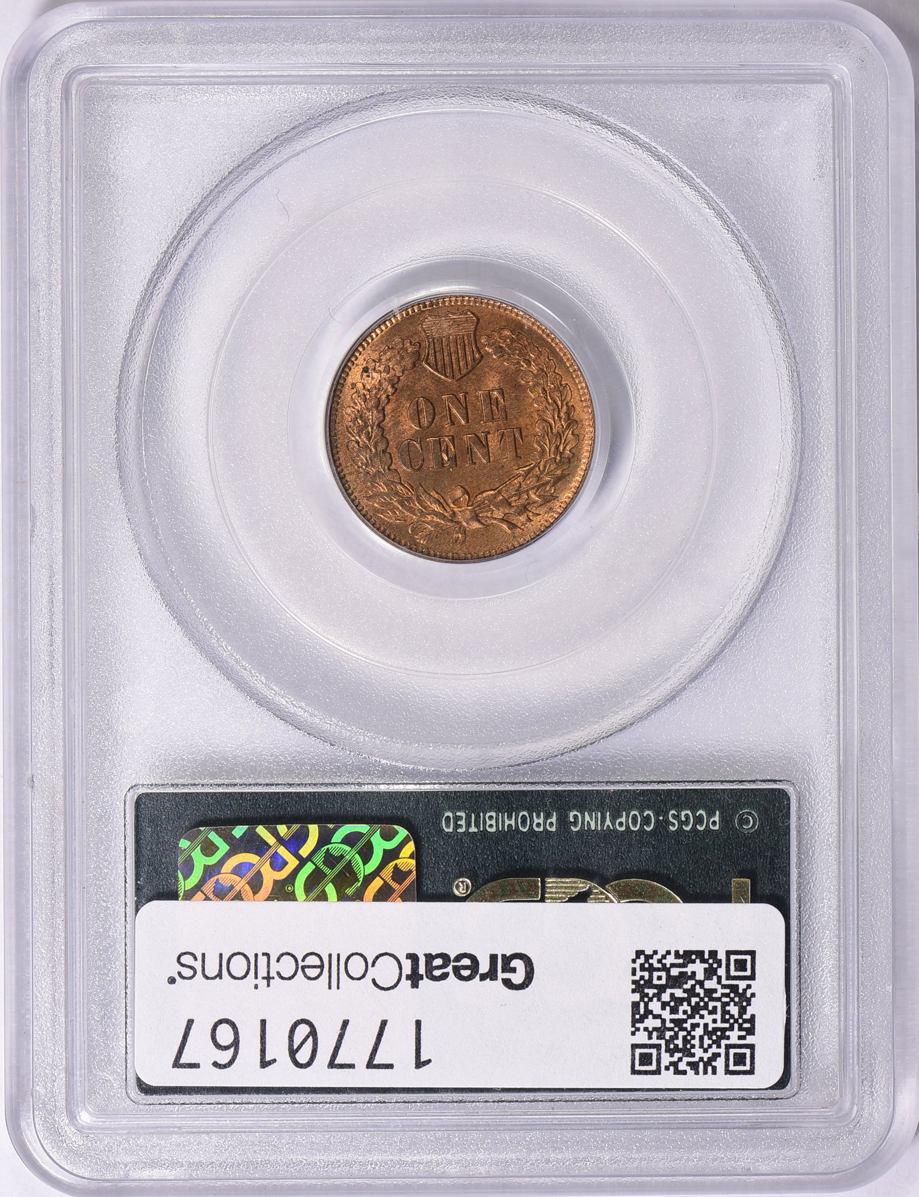 1906 Indian Cent PCGS MS-65 RD OGH (Item 1770167) | GreatCollections Coin Auctions