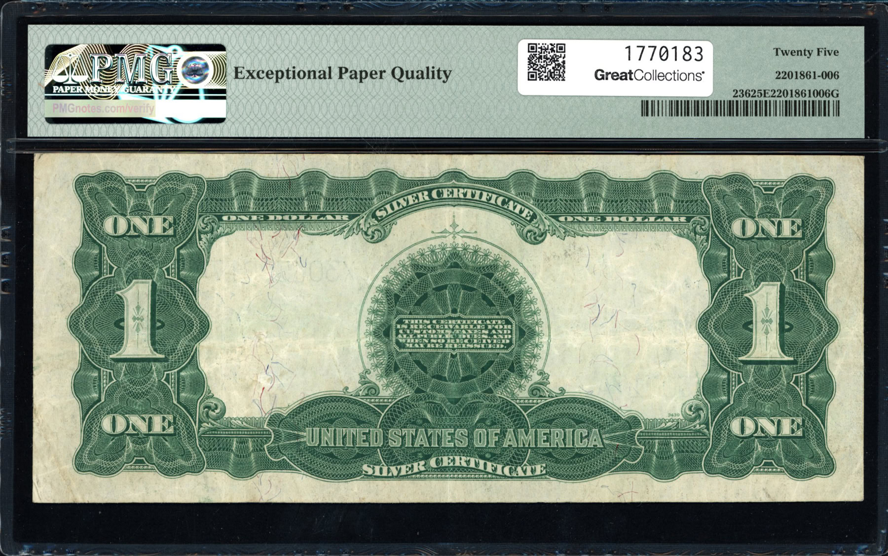 Fr. 236 1899 $1 Silver Certificate Note Speelman / White PMG Very Fine 25 EPQ | PMG Cert ...
