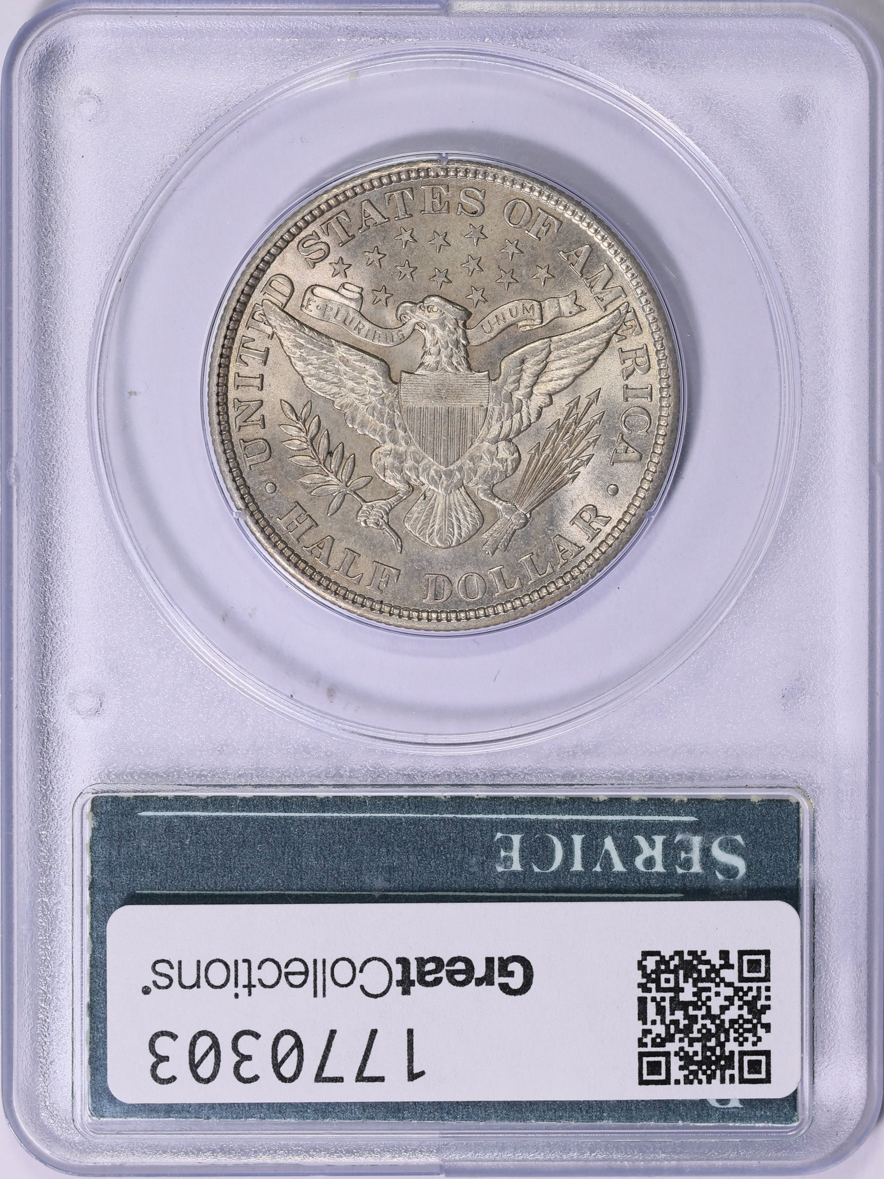 1906 Barber Half Dollar PCGS MS-64 OGH (1st Gen) (Item 1770303) | GreatCollections Coin Auctions