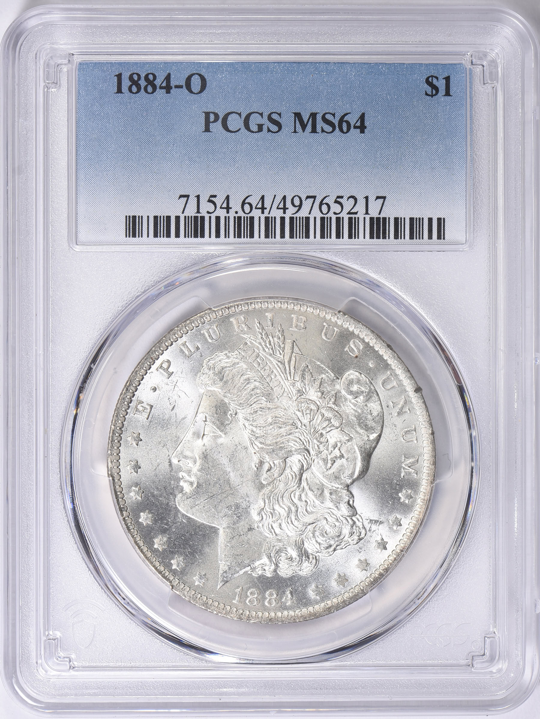 1884-O Morgan Silver Dollar PCGS MS-64 (Item 1770559) | GreatCollections Coin Auctions