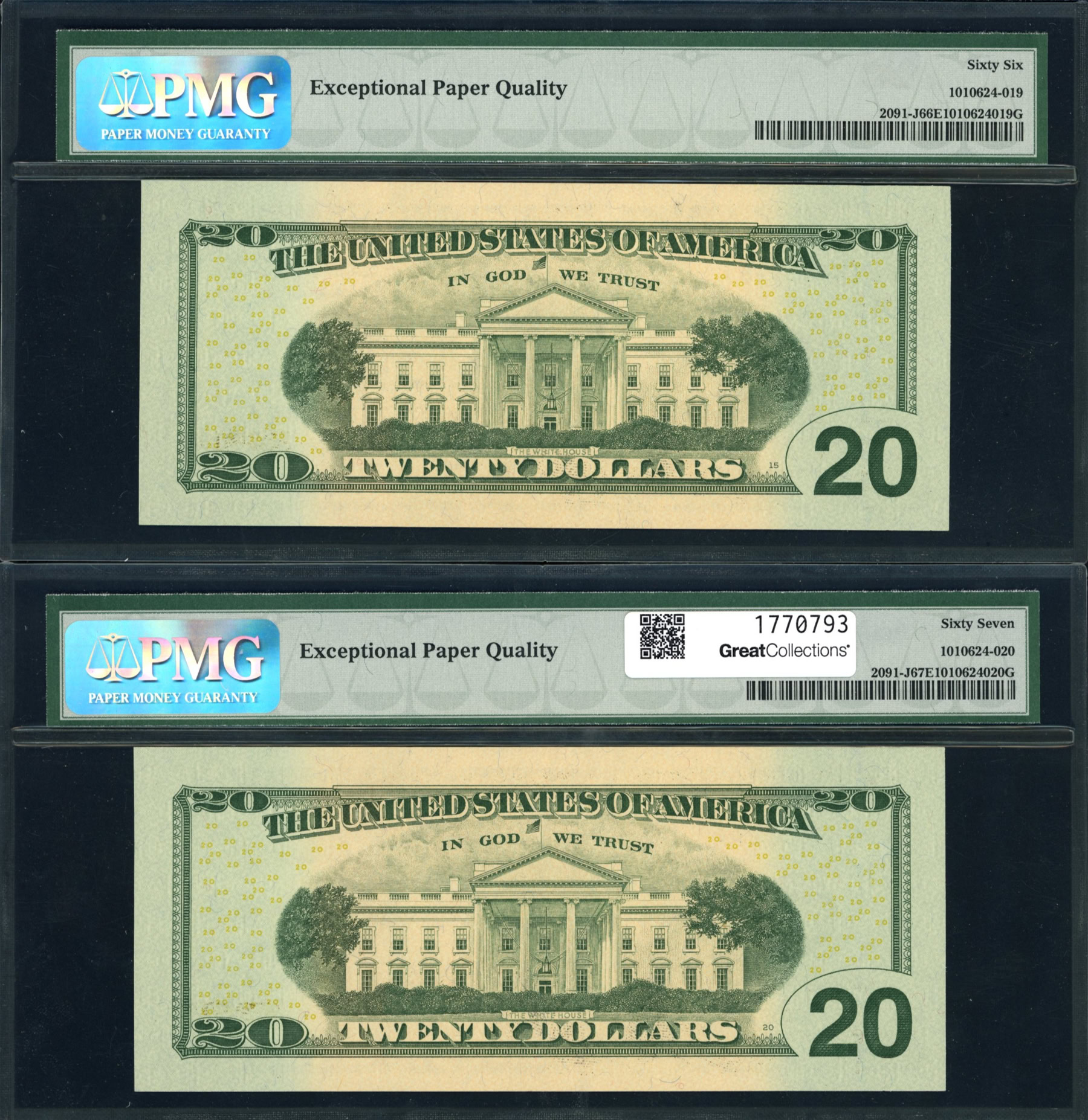 Fr. 2091-J (GJA Block) 2004A $20 Kansas City Federal Reserve Notes ...
