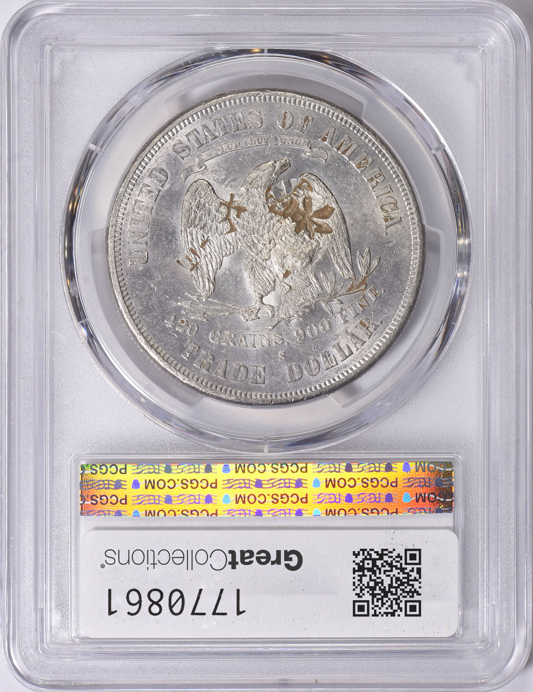 1874-S Trade Silver Dollar Chop Mark PCGS AU-58 (Item 1770861 ...