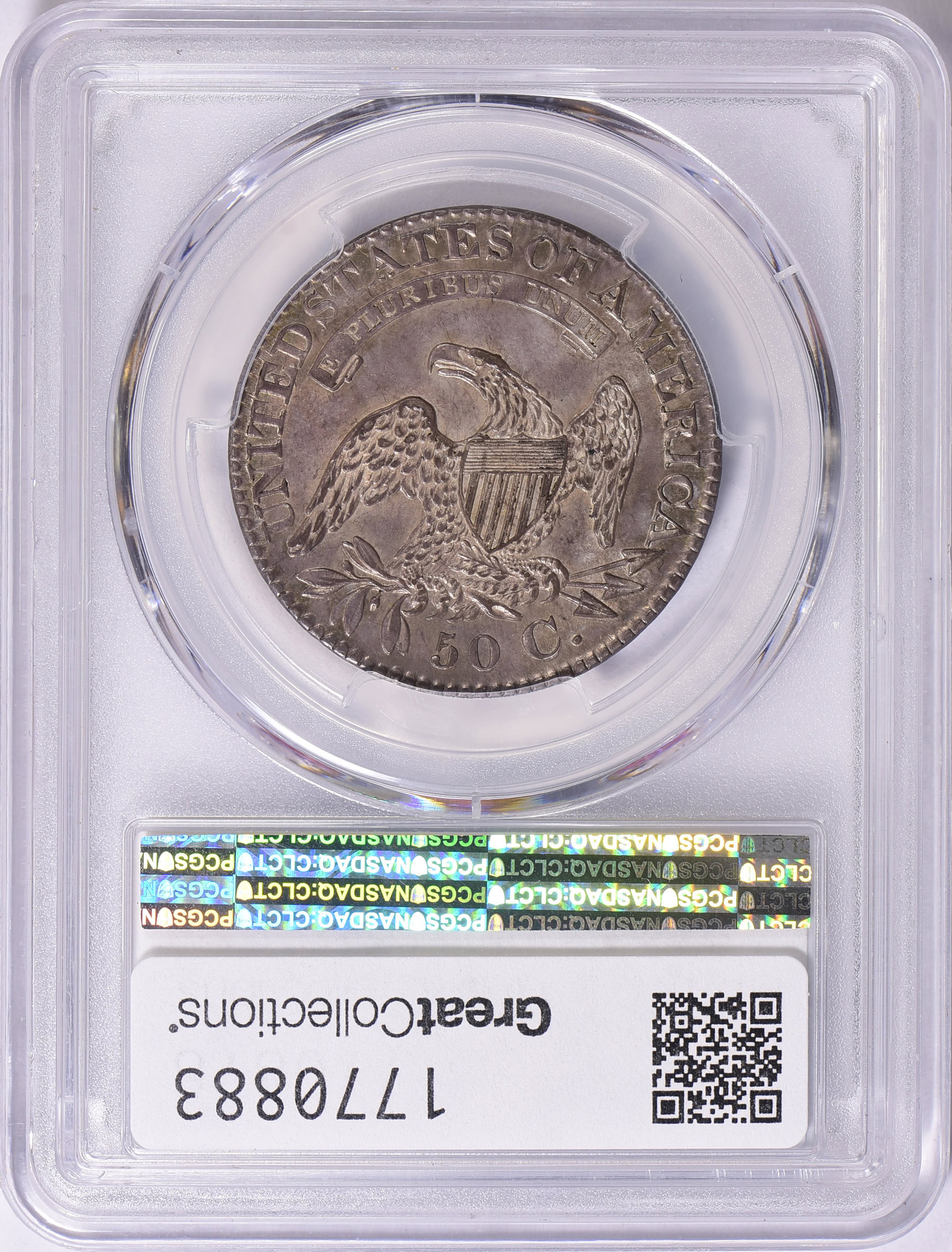 1827 Capped Bust Half Dollar Square Base 2 PCGS AU-58 (Item 1770883 ...