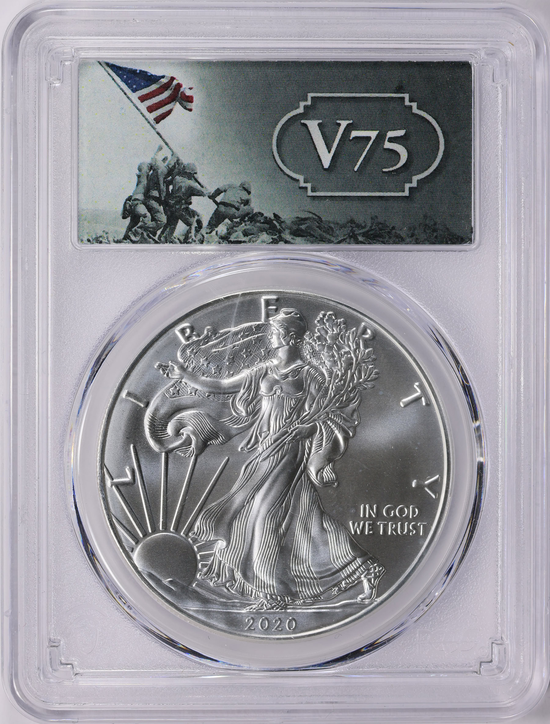 2020 $1 Silver Eagle PCGS MS-70 (V75 Label) (Item 1770945 ...