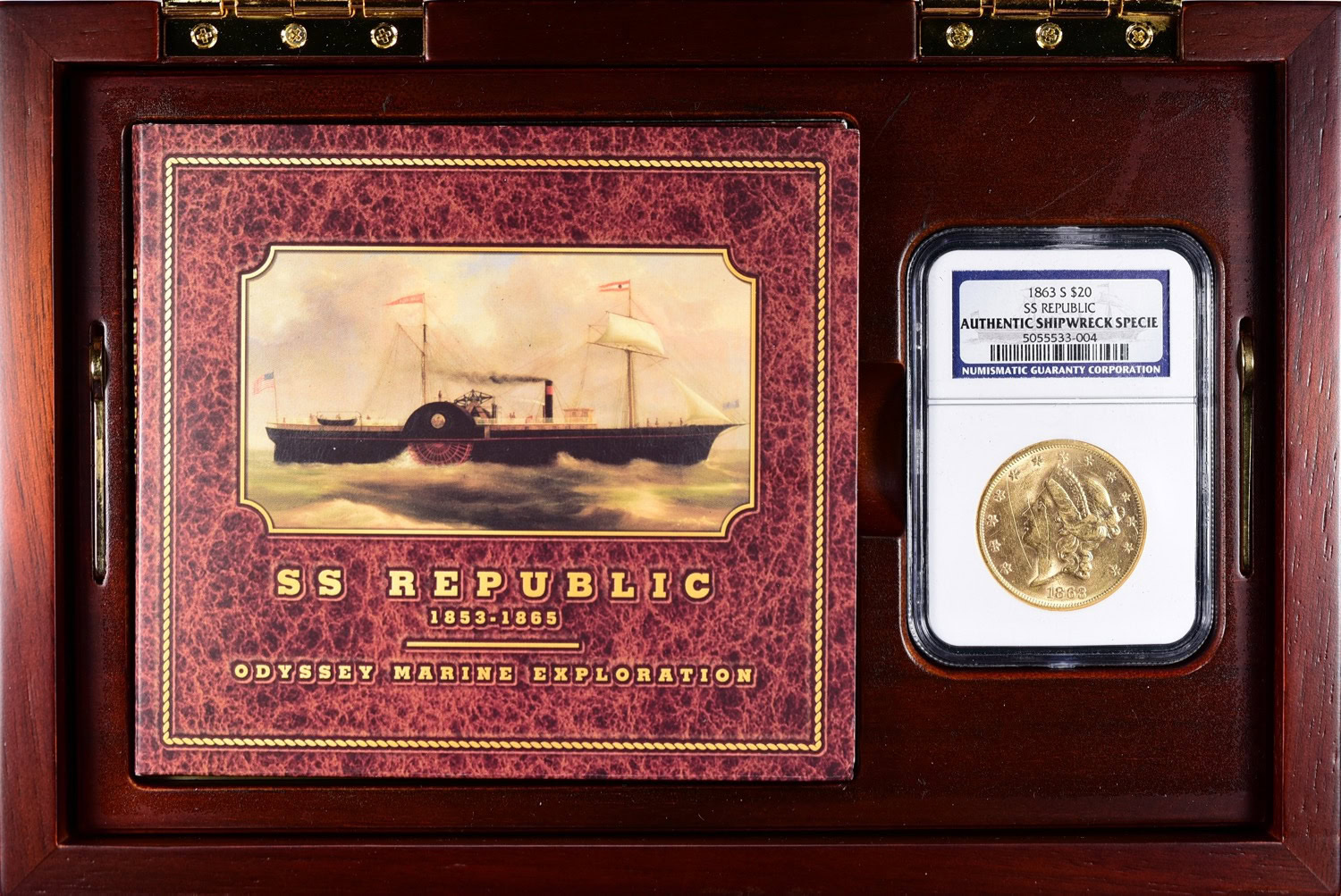1863-S Liberty Gold Double Eagle Shipwreck S.S. Republic NGC Certified ...