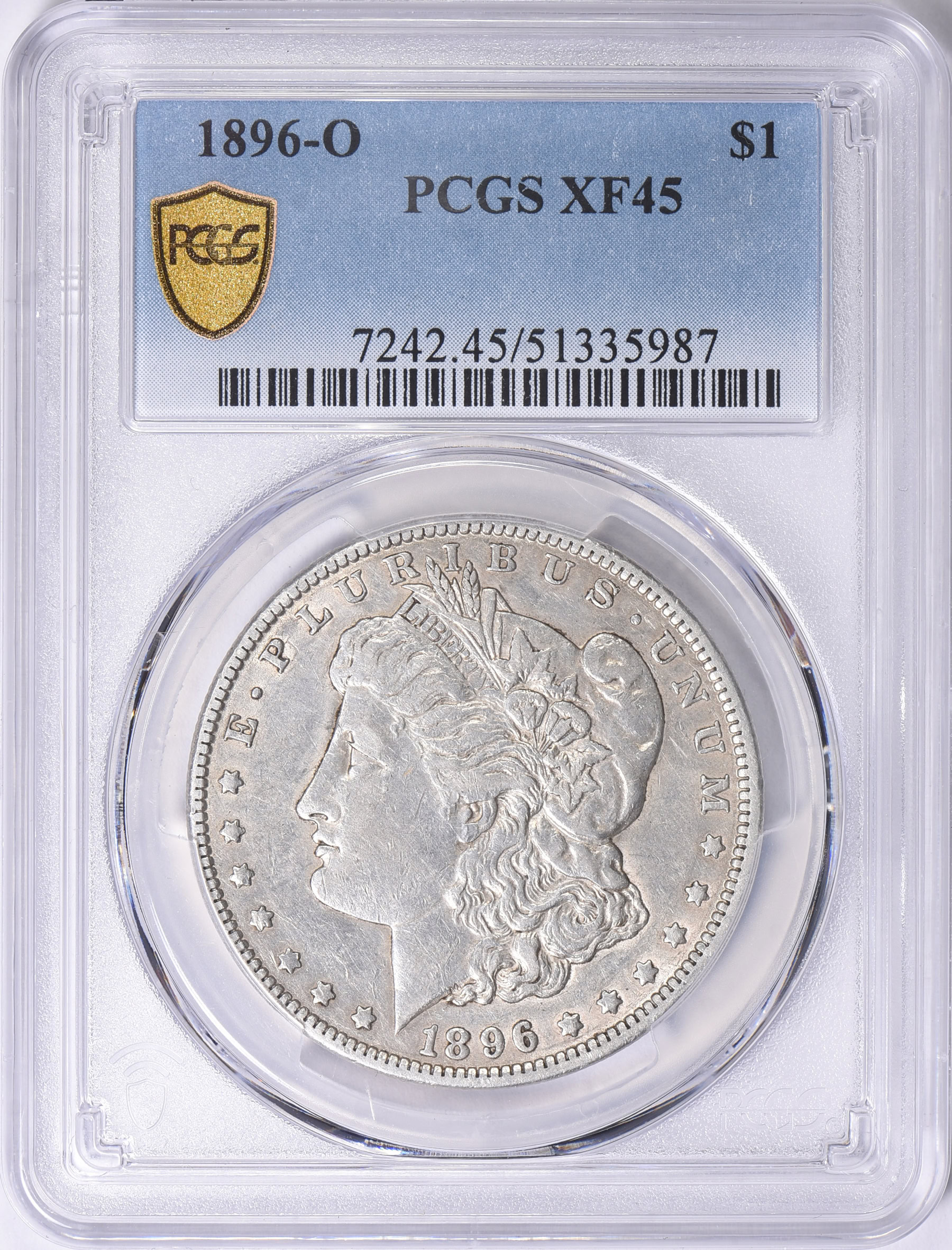 1896-O Morgan Silver Dollar PCGS XF-45 (Item 1771082) | GreatCollections Coin Auctions