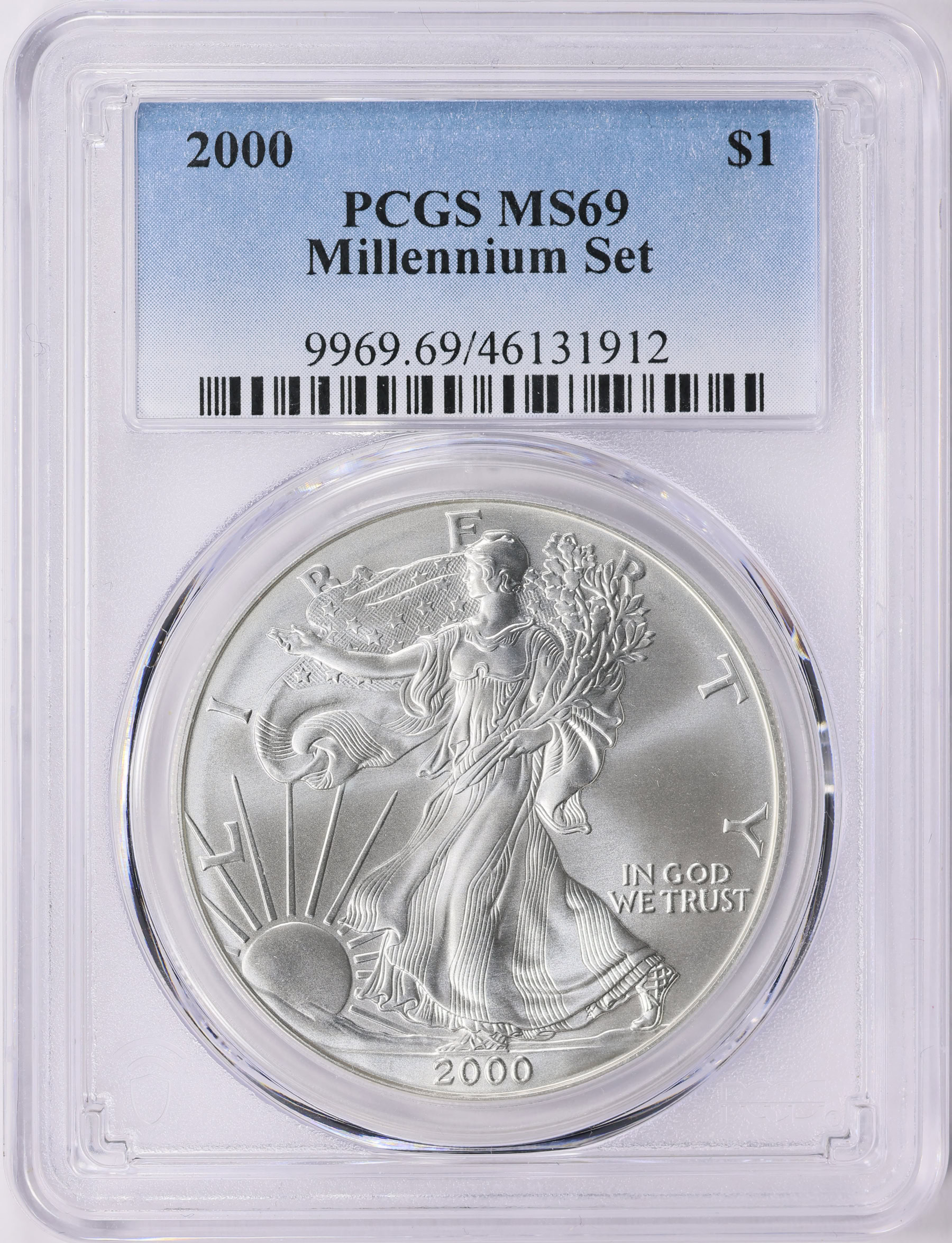 2000 $1 Silver Eagle From the Millennium Set PCGS MS-69 (Item 1771163 ...