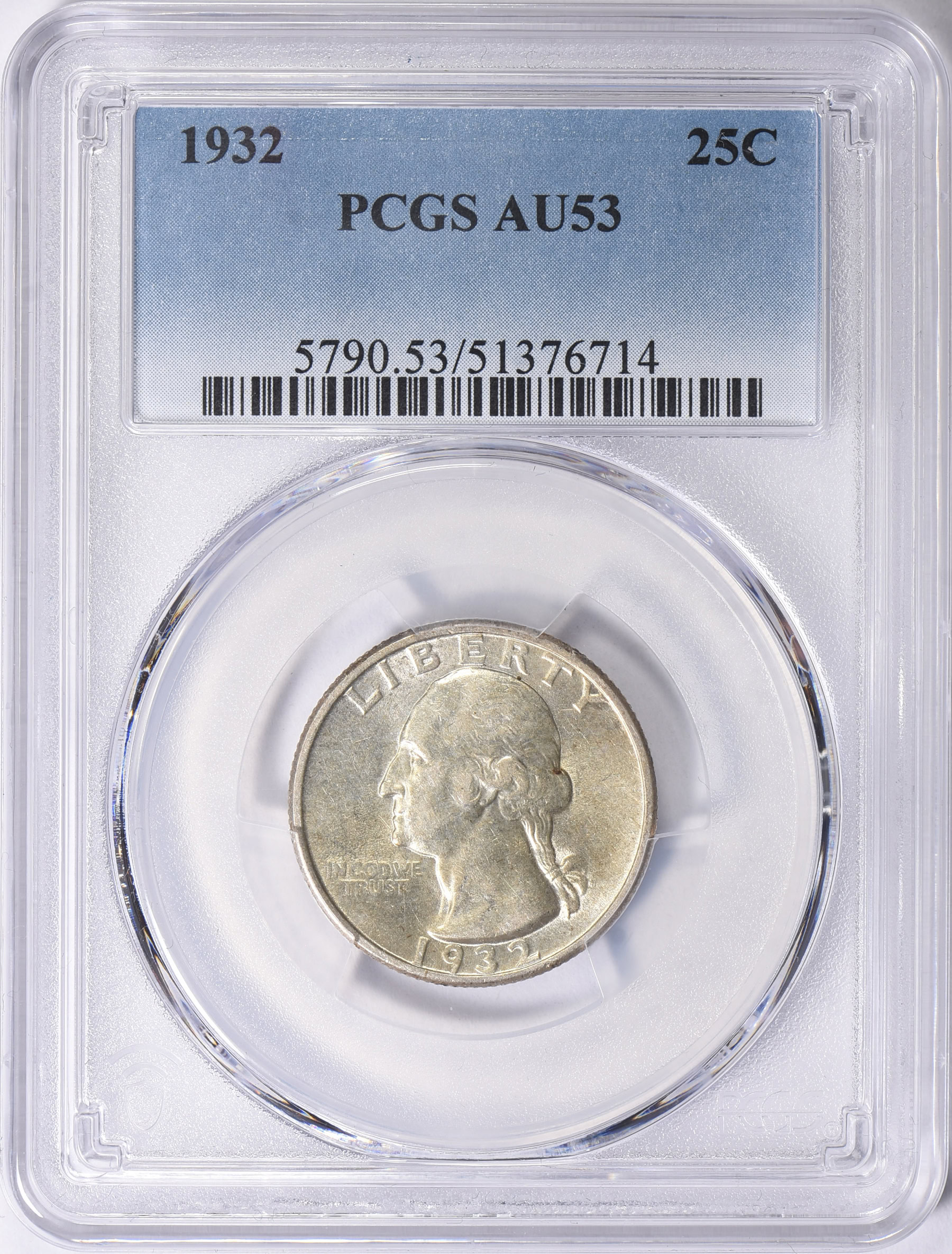 1932 Washington Quarter PCGS AU-53 (Item 1771308) | GreatCollections Coin Auctions