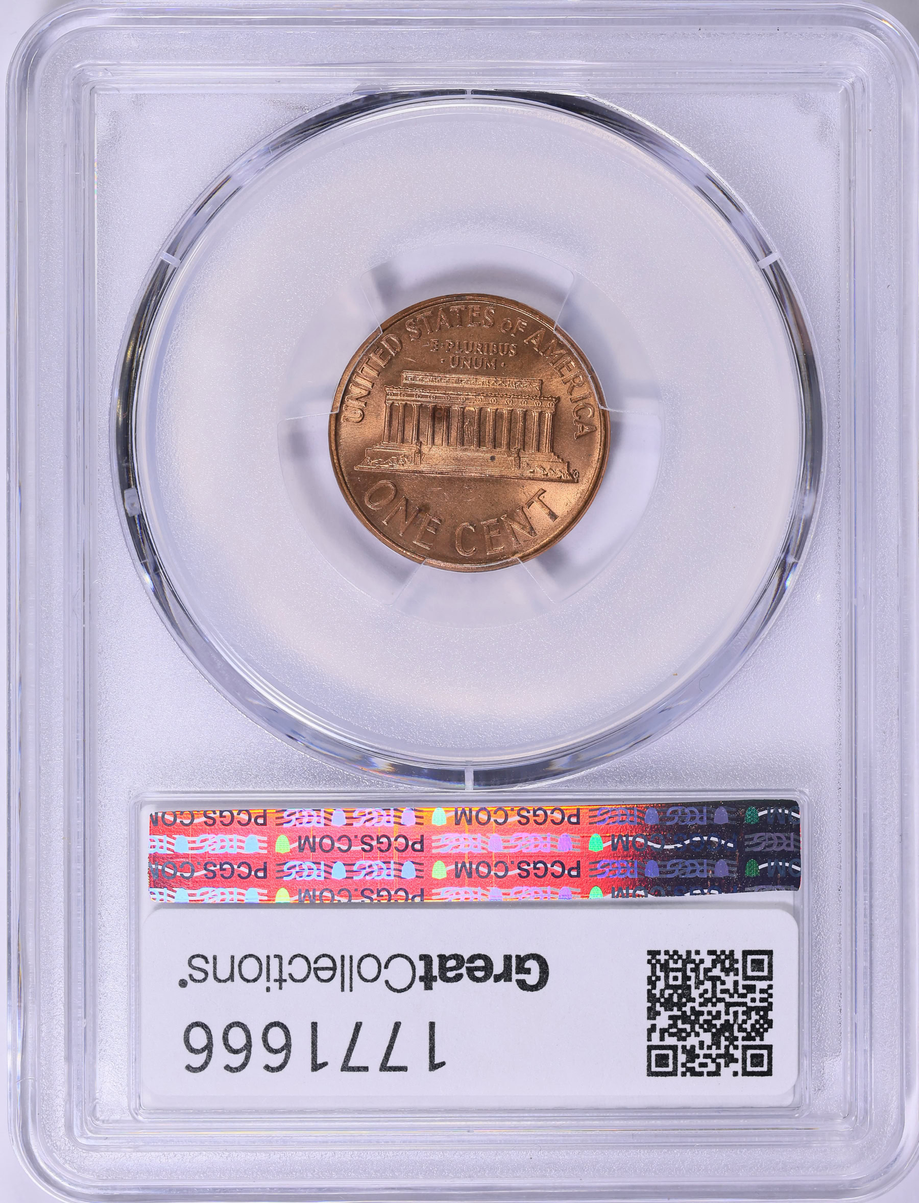 Mint Error 1965 Lincoln Cent Misaligned Obverse Die PCGS MS-65 RD ...