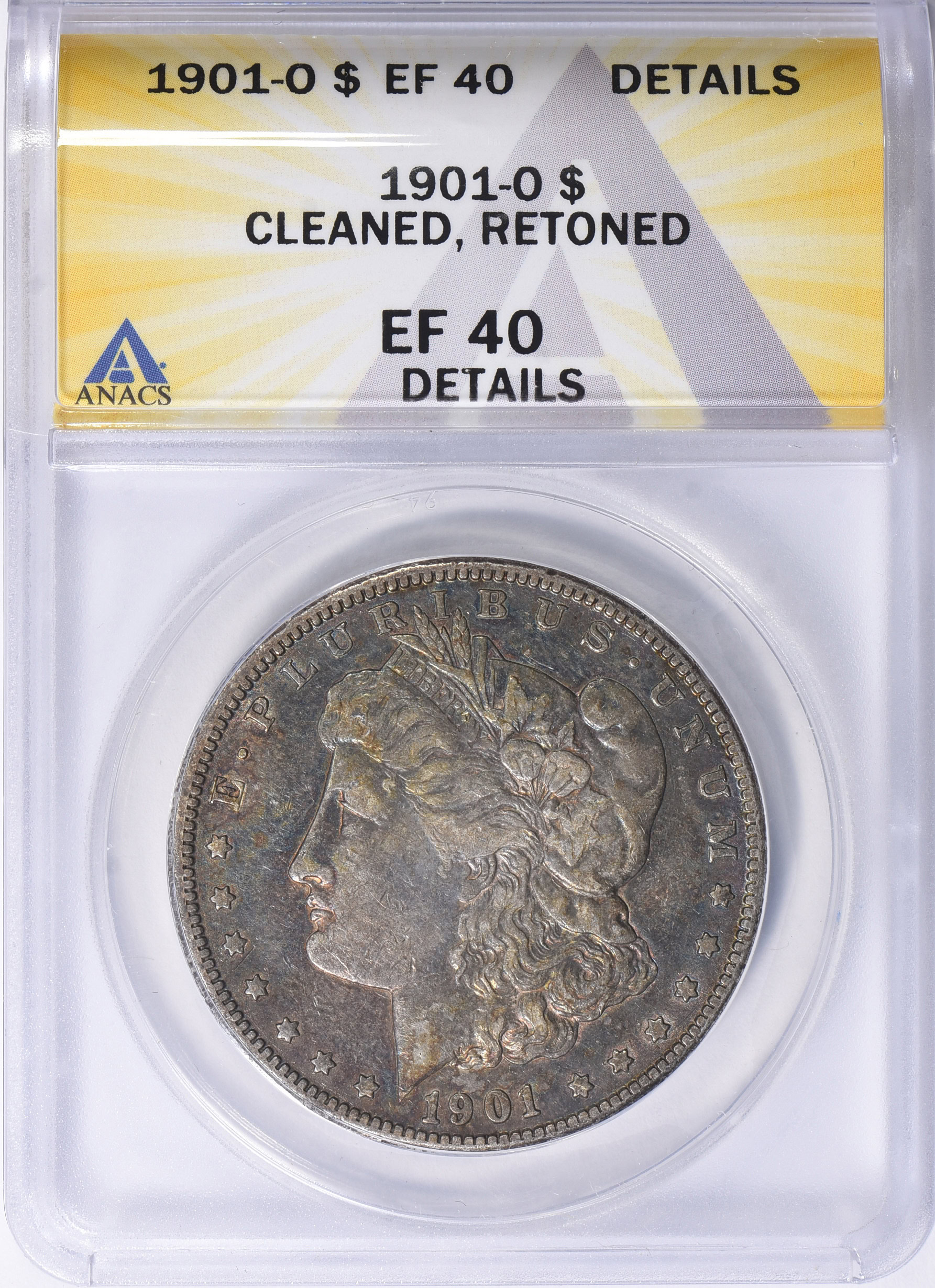 1901-O Morgan Silver Dollar ANACS XF-40 Details (Item 1771722) | GreatCollections Coin Auctions