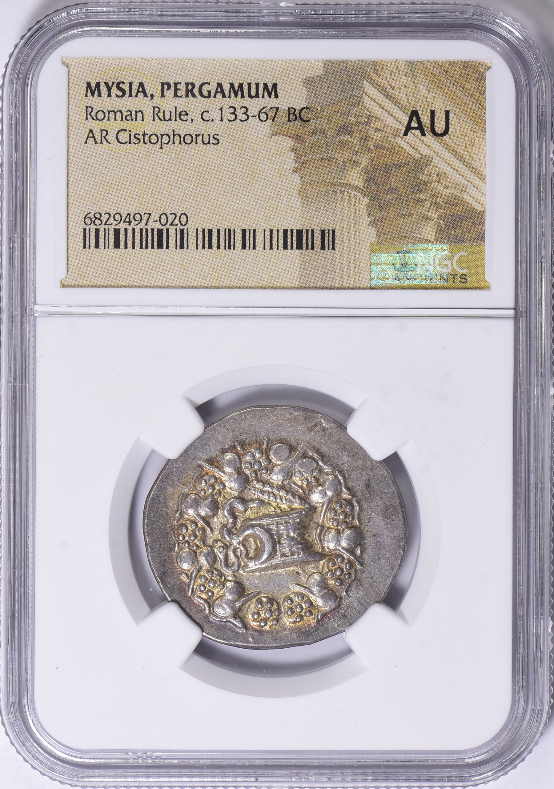 Ancient Mysia, Pergamum Under Roman Rule c.133-67 BC AR Cistophorus NGC ...
