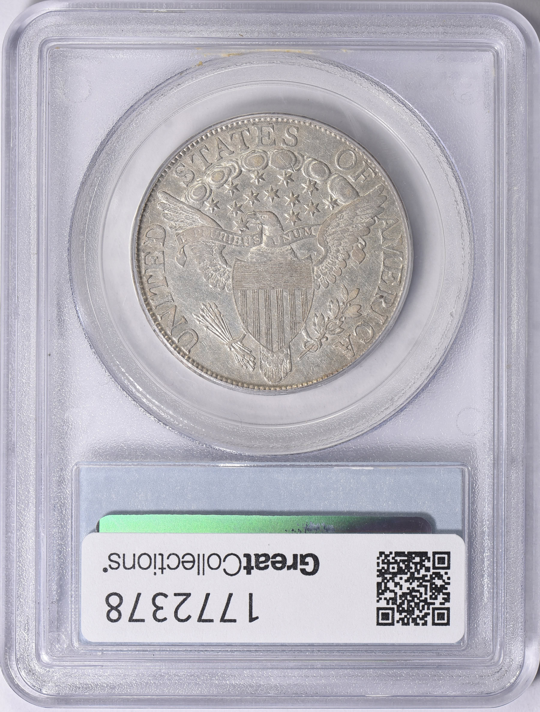1806 Draped Bust Half Dollar Pointed 6, Stem Through Claw PCGS XF-40 ...
