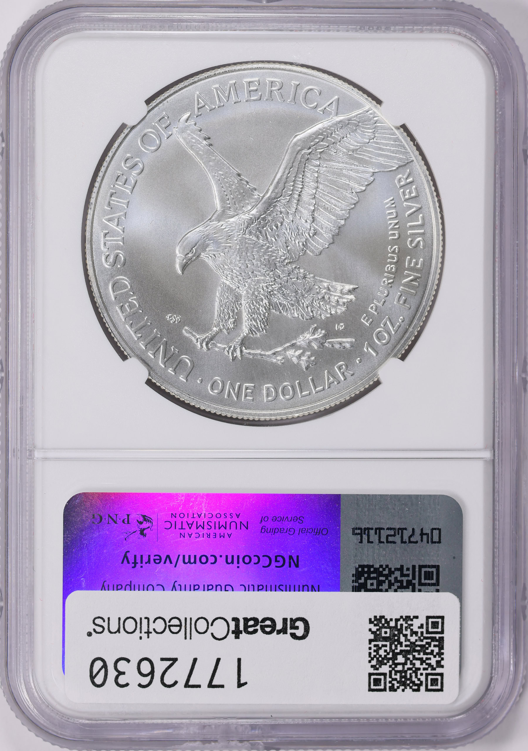 2024 $1 Silver Eagle Early Releases NGC MS-70 (Eagle Label) | NGC Cert ...