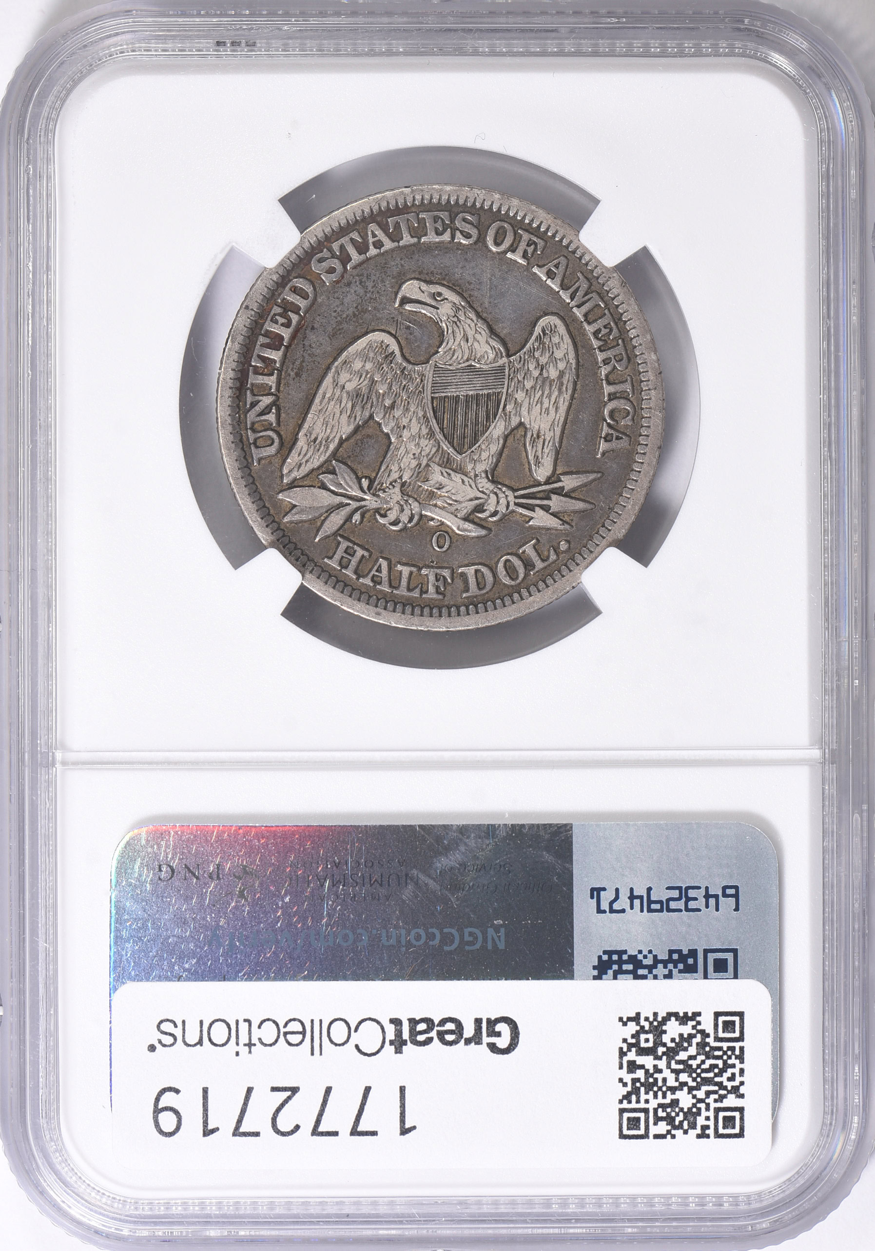 1857-O Seated Liberty Half Dollar NGC VF-35 (Item 1772719 ...