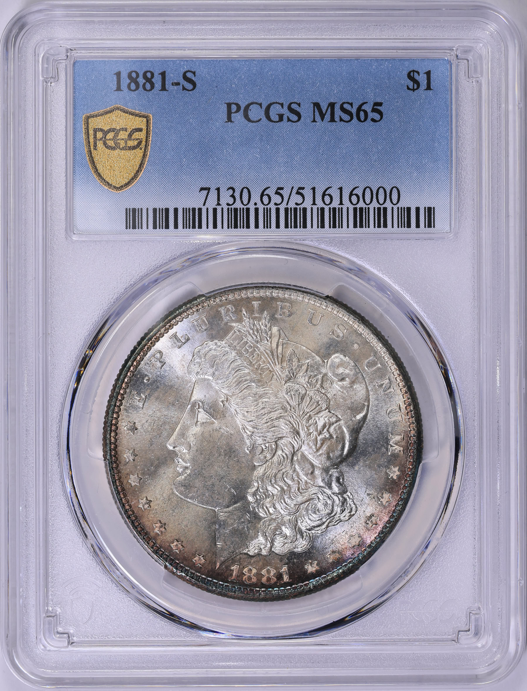 1881-S Morgan Silver Dollar PCGS MS-65 (Toned) (Item 1772742 ...